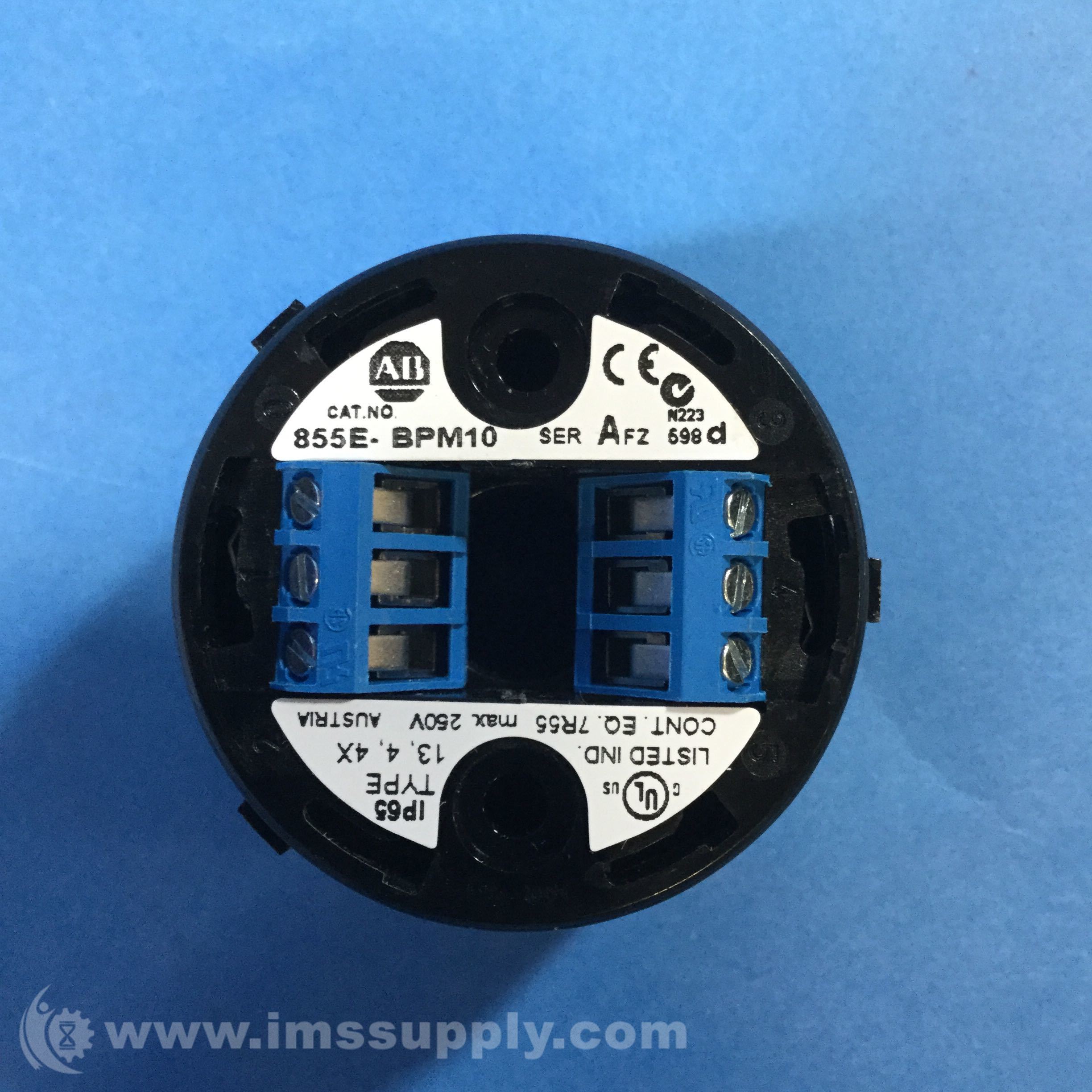 Allen Bradley 855E-BPM10 Black Housing Standard Stack Light Base - IMS ...