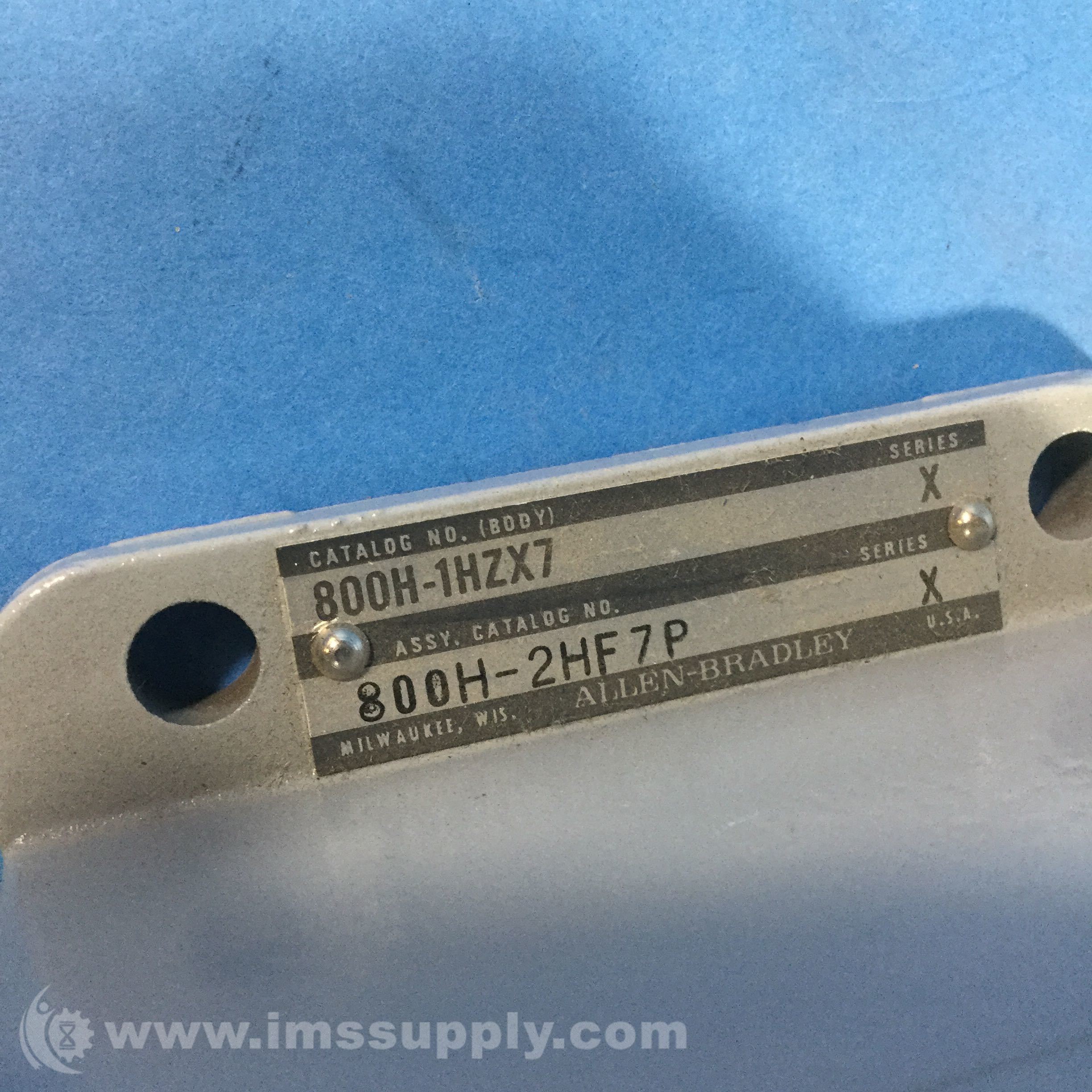 Allen Bradley 800H-NP16 Double Lever Maintained Pushbutton Cover - IMS ...