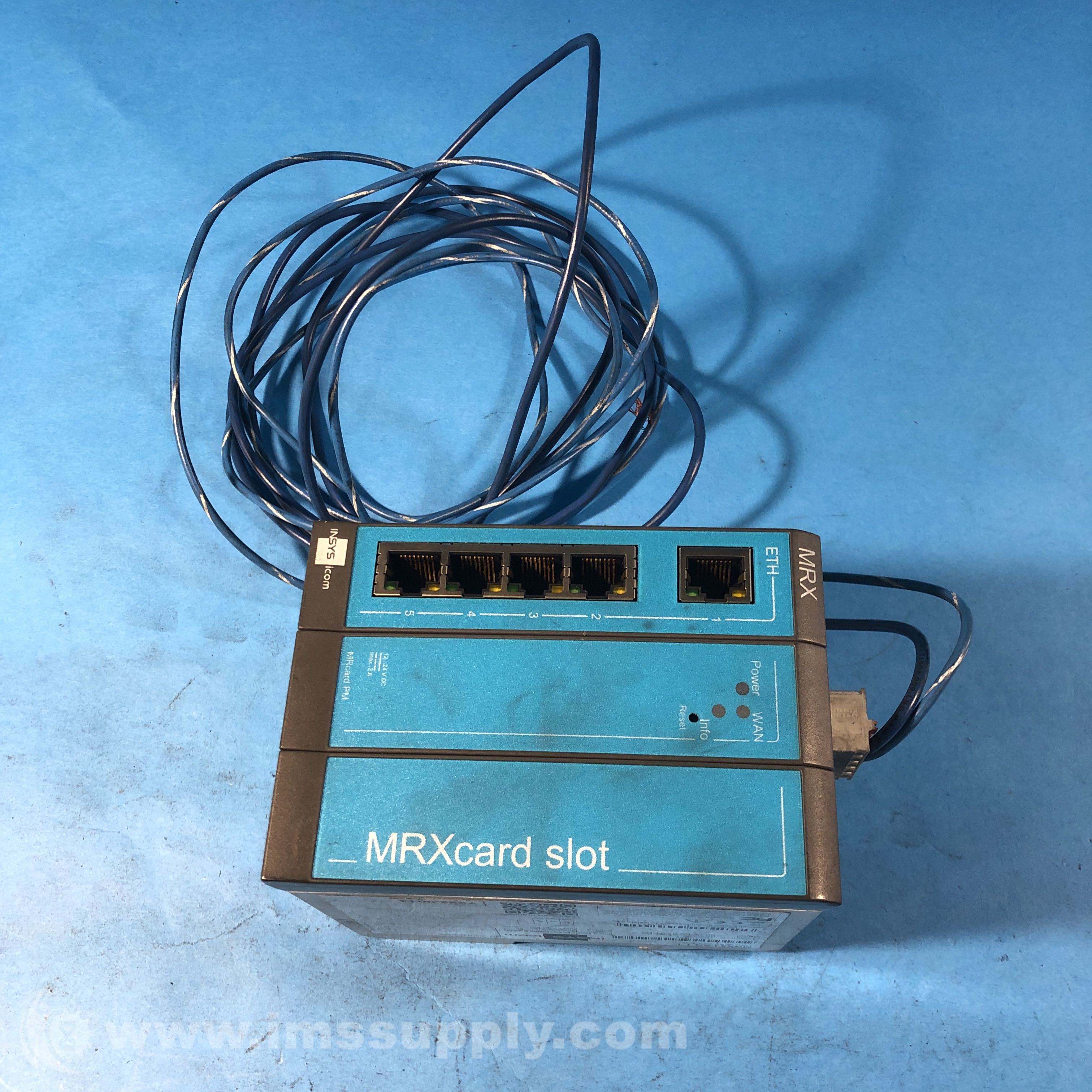 Insys Icom 10016582 MRX3 LAN Router 5-port Switch DIN Rail - IMS Supply