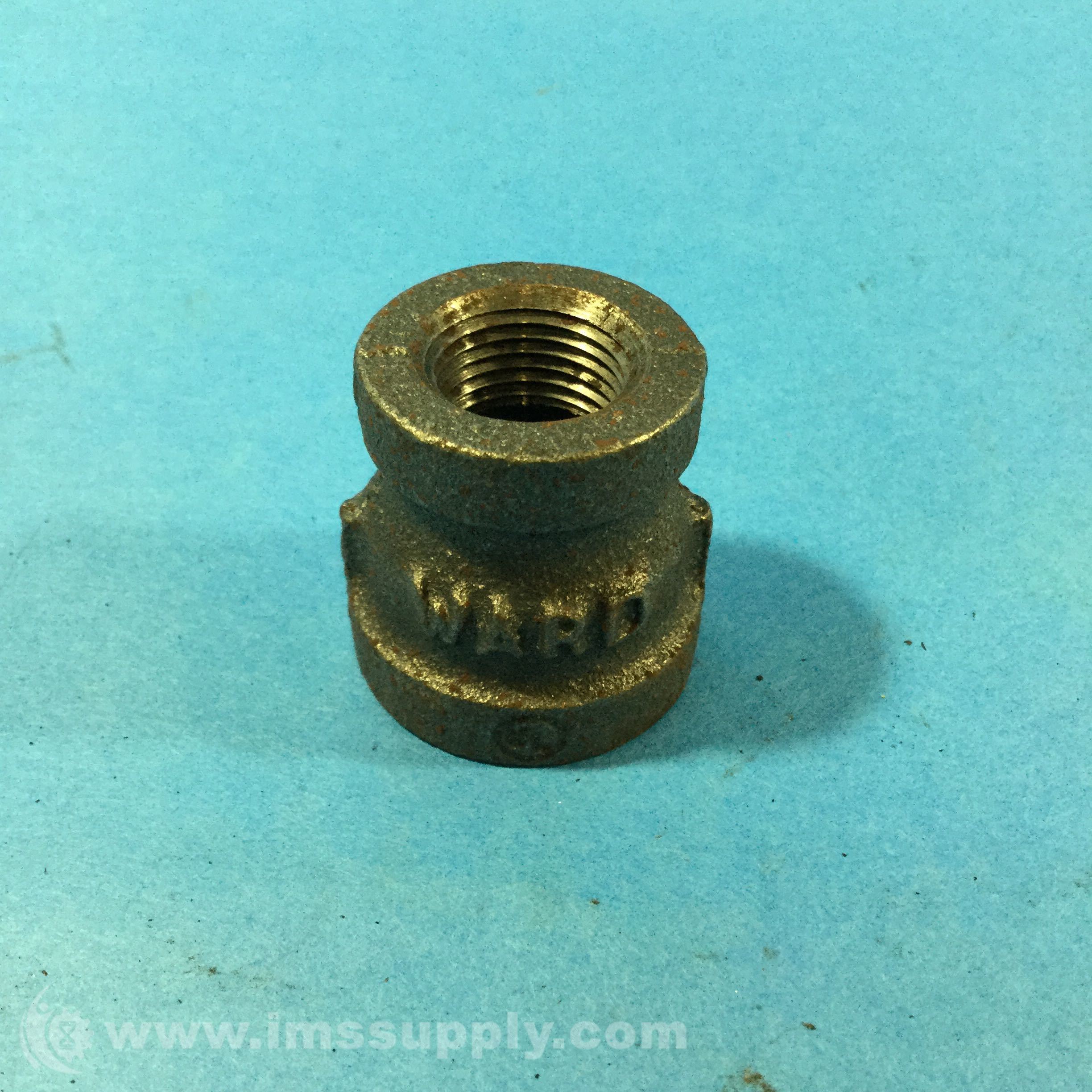 Ward Malleable Iron Reducing Coupling Class 150 1/2 x 3/8 NPS - IMS Supply