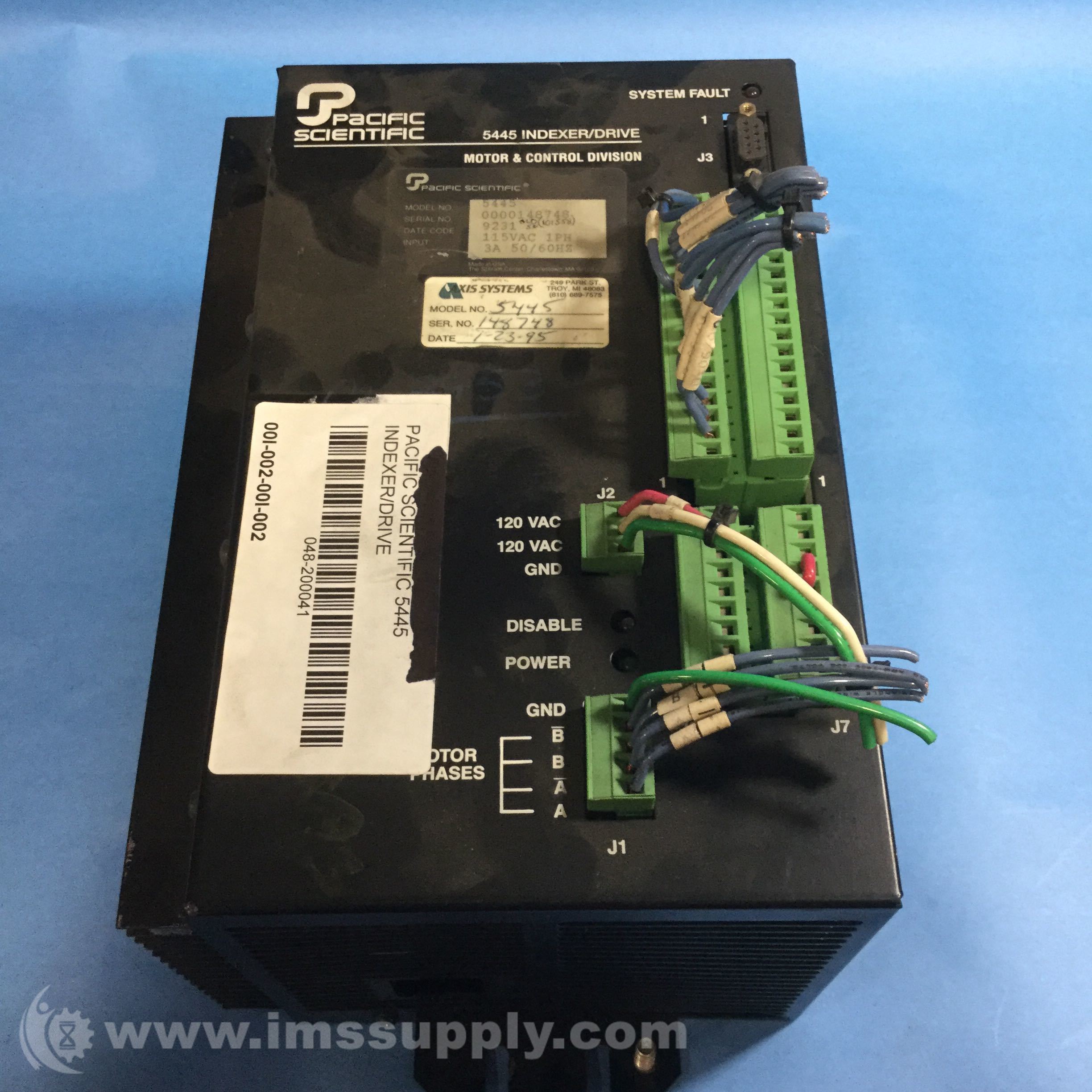 Pacific Scientific Instruments 5445 Indexer/Drive - IMS Supply