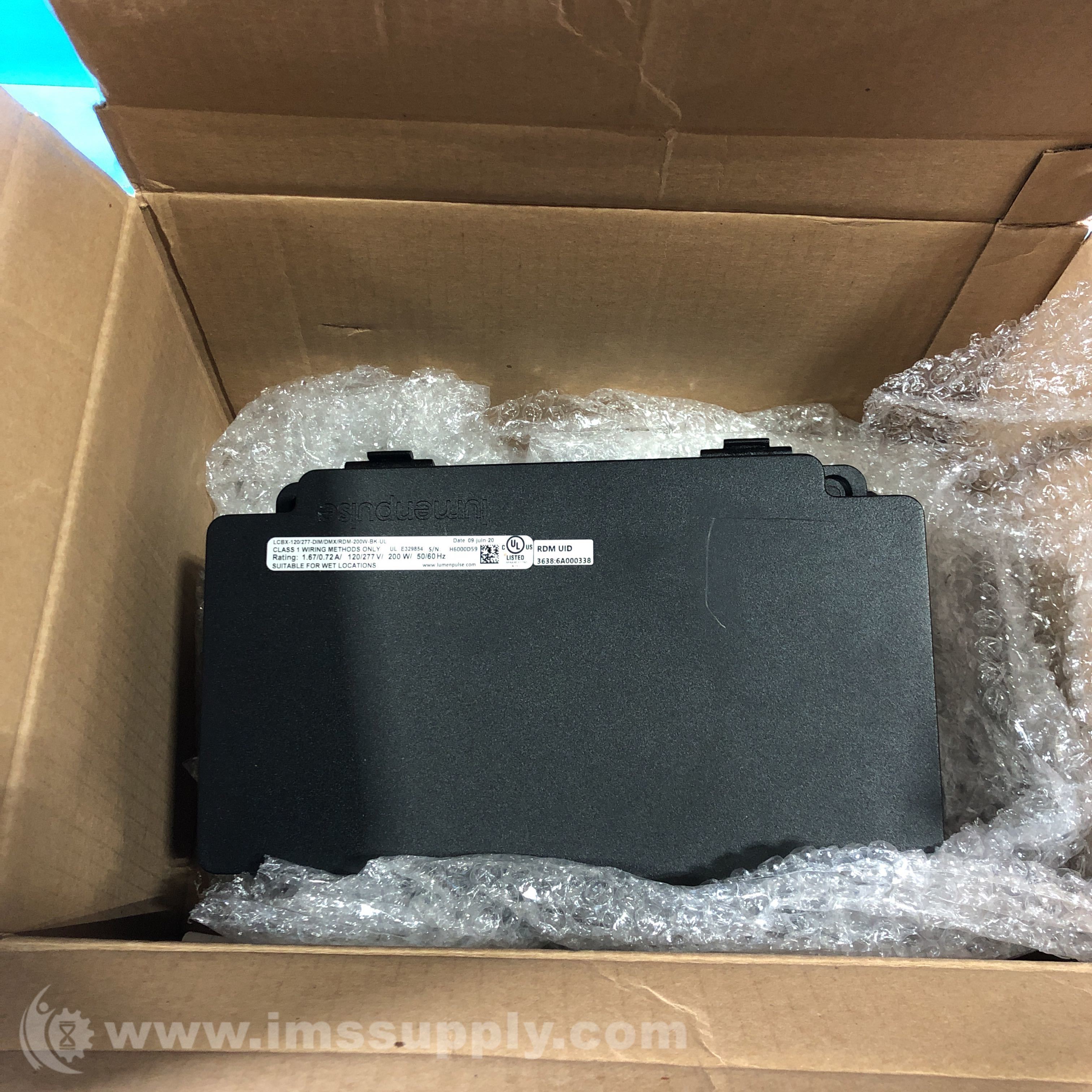 Lumenpulse LCBX-120/277-DIM/DMX/RDM-200W-BK-UL Control Box - IMS Supply