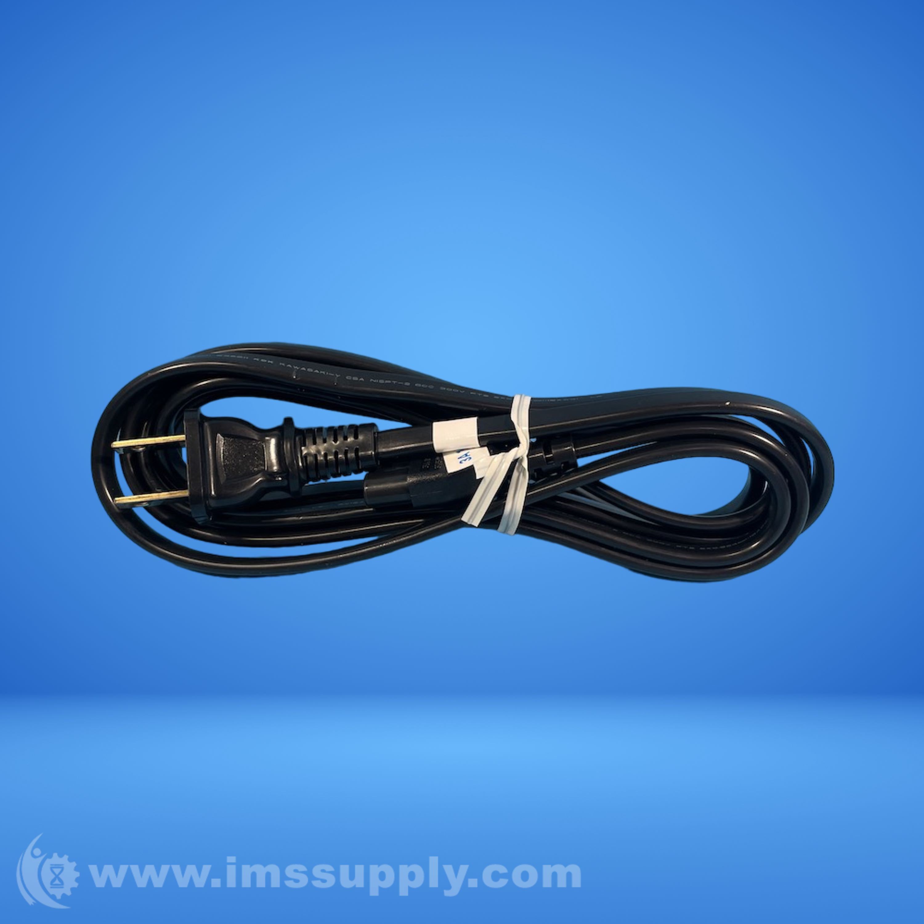Kawasaki NISPT-2 Black 2 Pin Power Cable, 3A 125V - IMS Supply