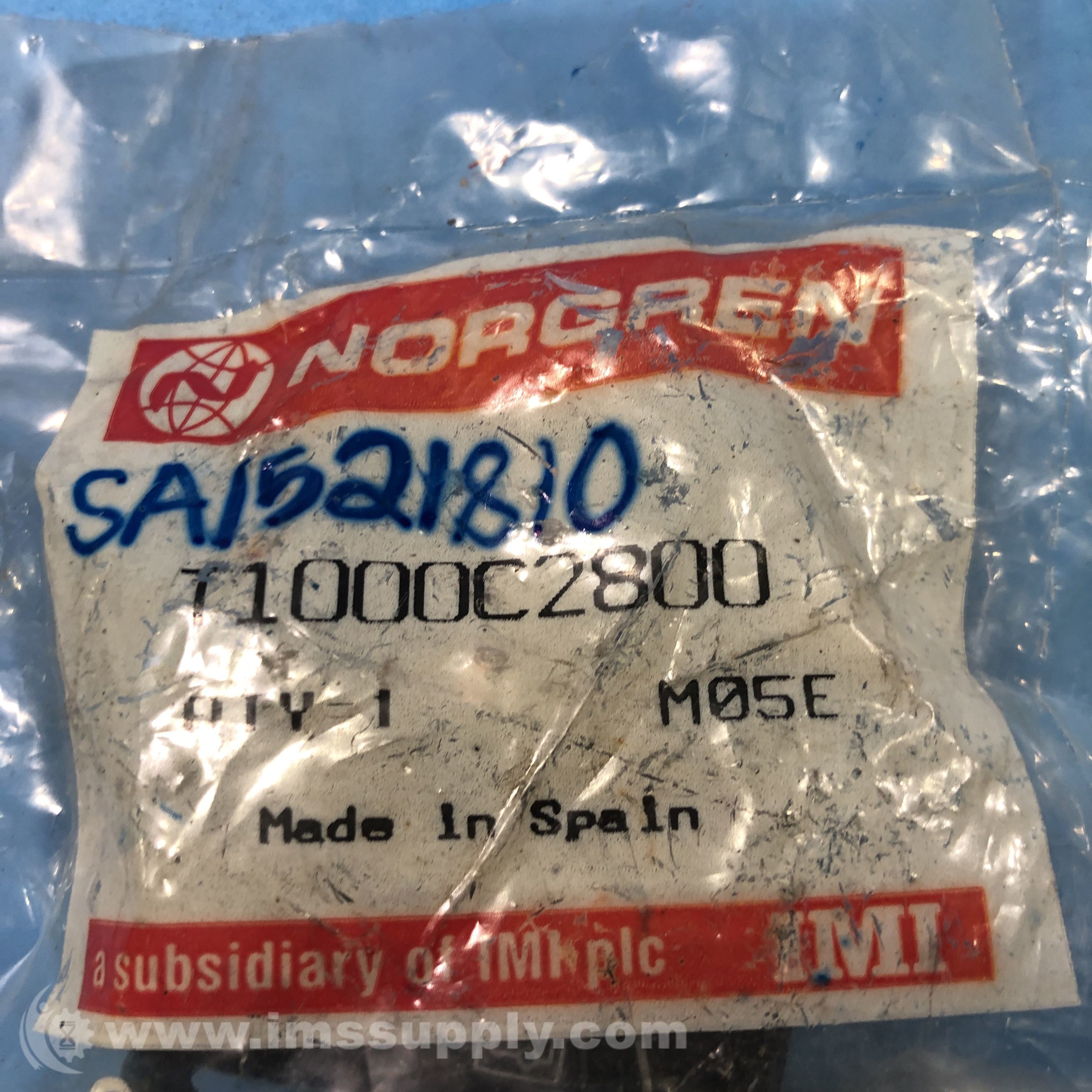 Norgren T1000C2800 Flow Regulator, Block Form, G 1/4 - IMS Supply