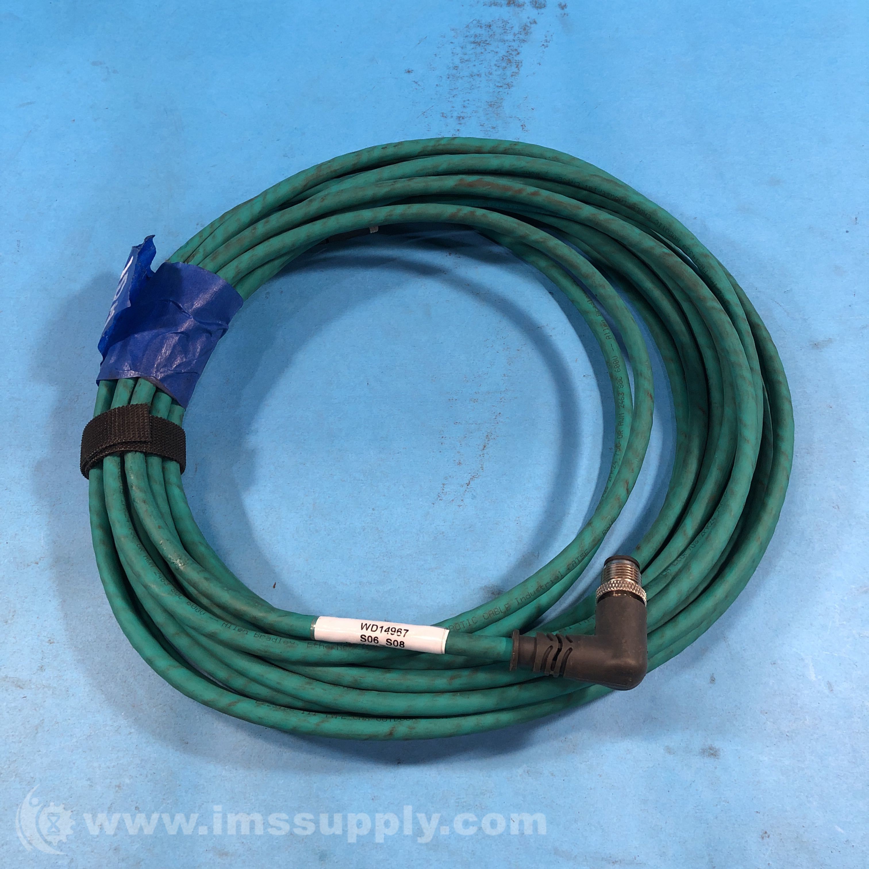 ESW7LEV3.P6/S07VGX3VM1 Cat5E Cordset, Right Angle Connector - IMS Supply