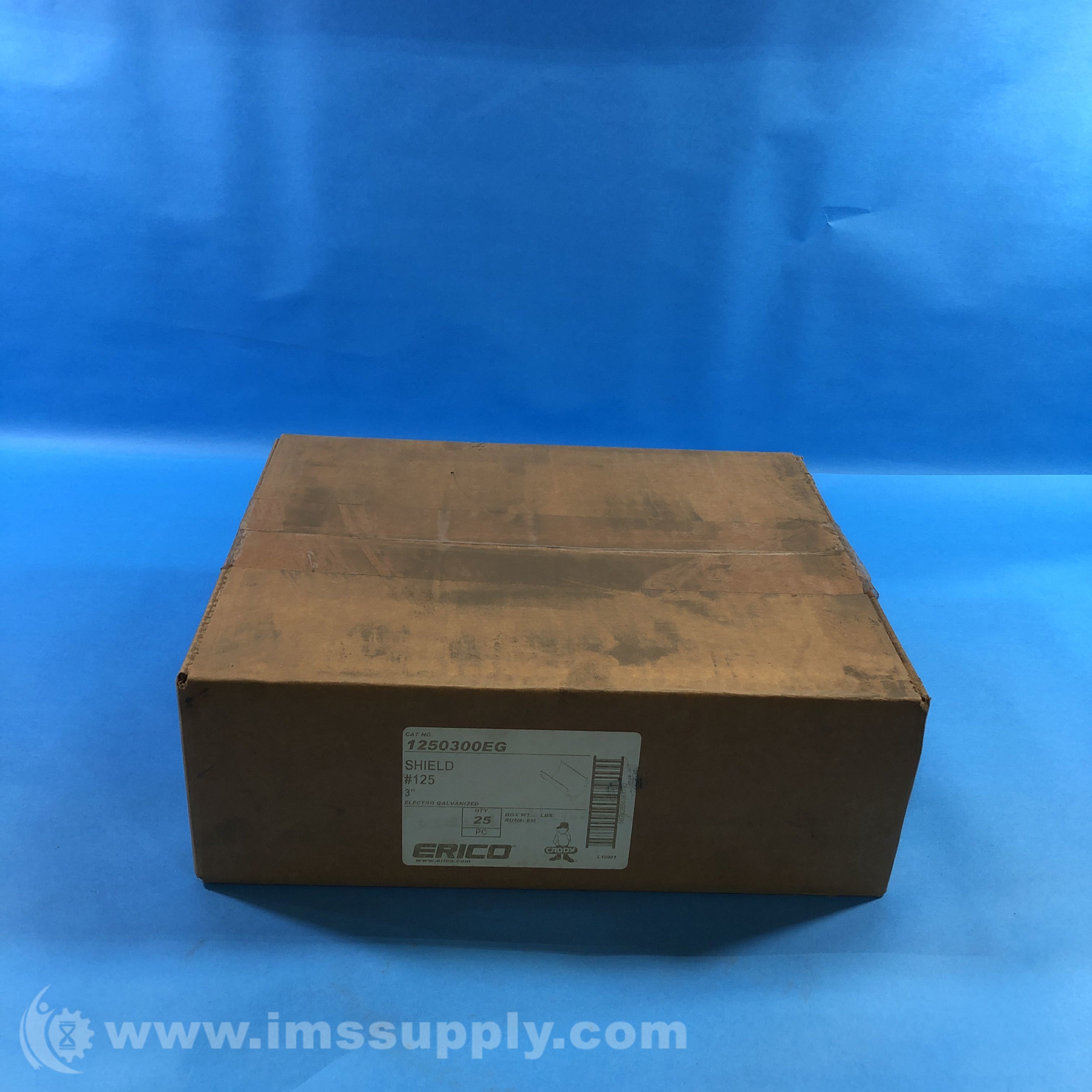 Erico 1250300EG Box of 25 125 Insulation Shields, 3" Shield - IMS Supply