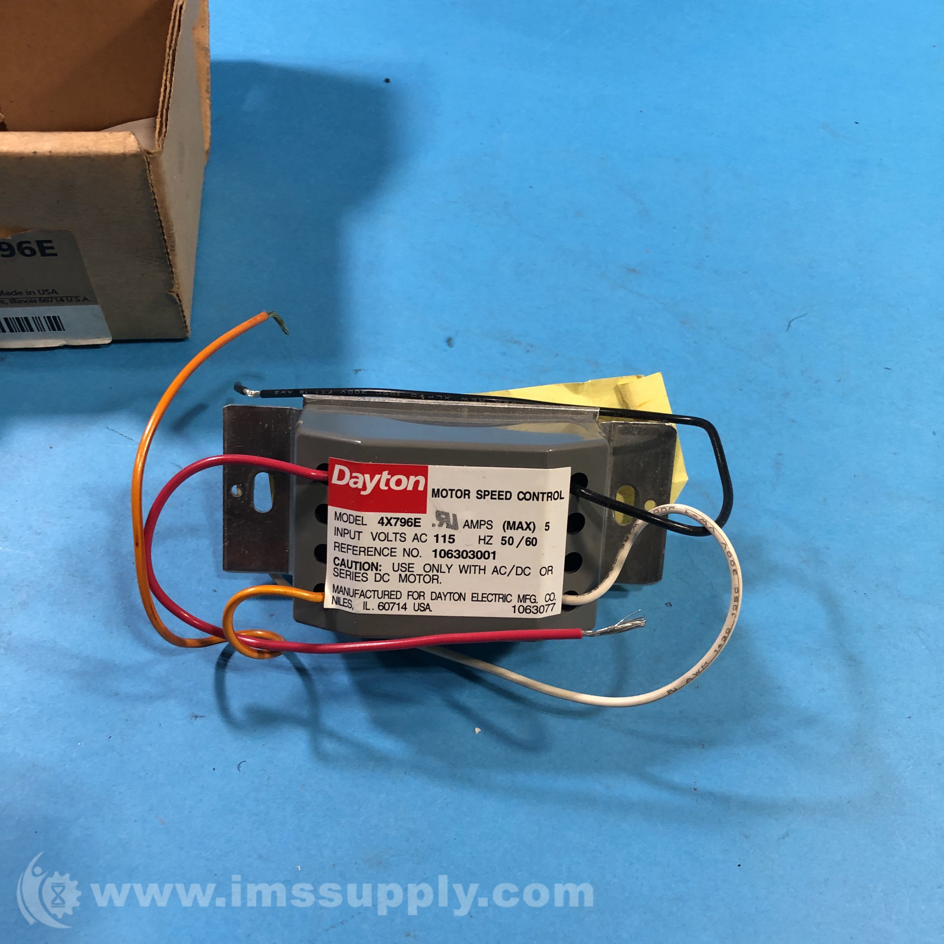 Dayton 4X796E Speed Controller - IMS Supply