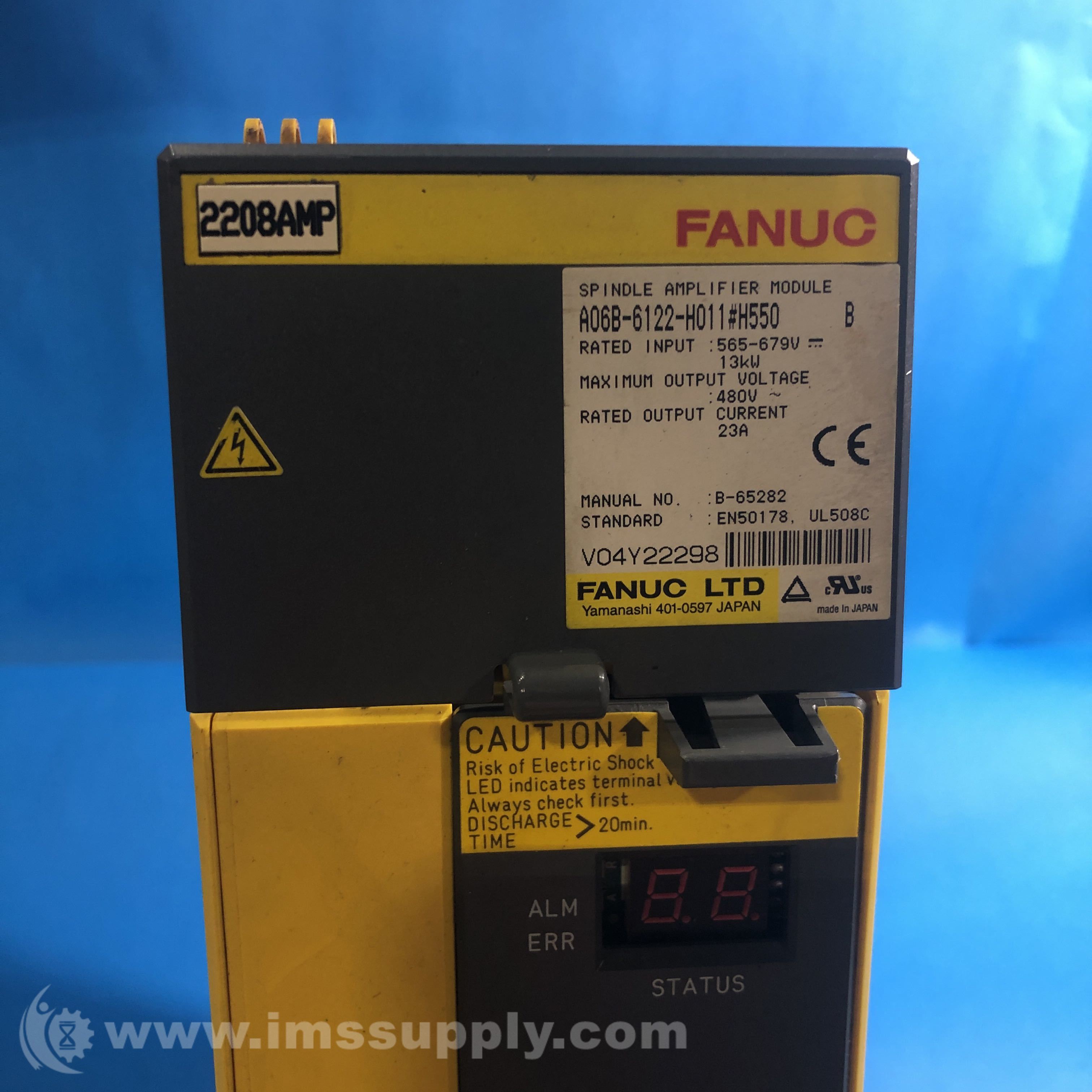Fanuc A06B-6122-H011#H550 Spindle Amplifier Module - IMS Supply