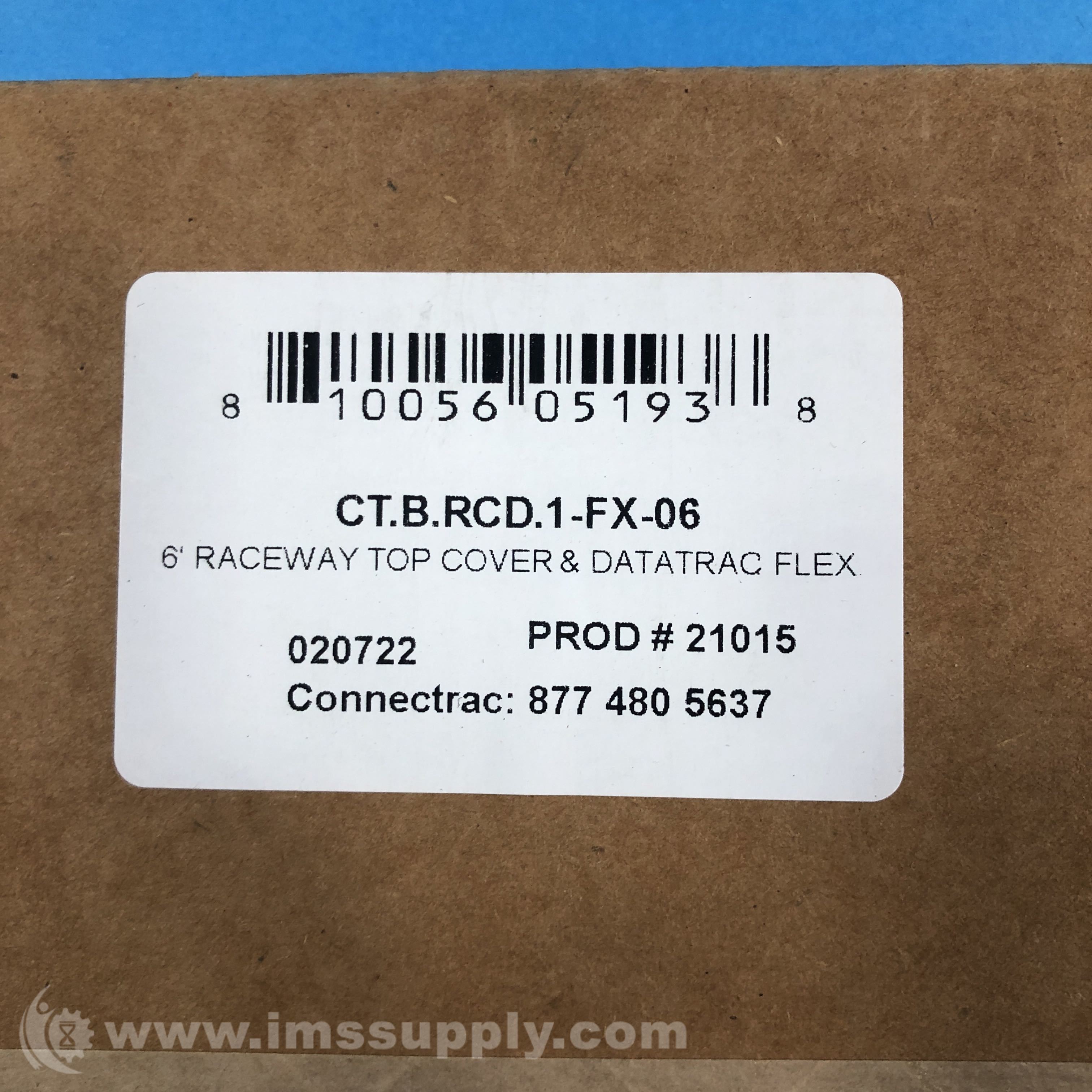 Legrand Connectrac CT.B.RCD.1-FX-06 6' Raceway Top Cover & DF - IMS Supply