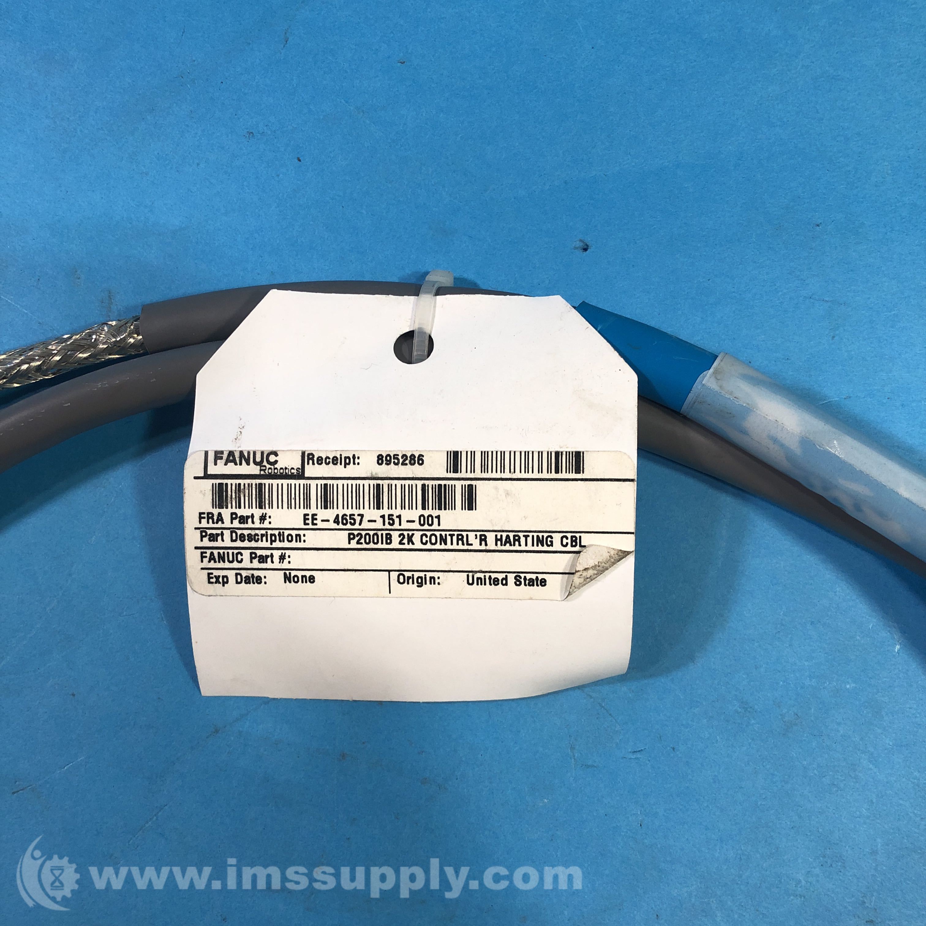 Fanuc EE-4657-151-001 P200IB 2K Controller Harting Cable - IMS Supply