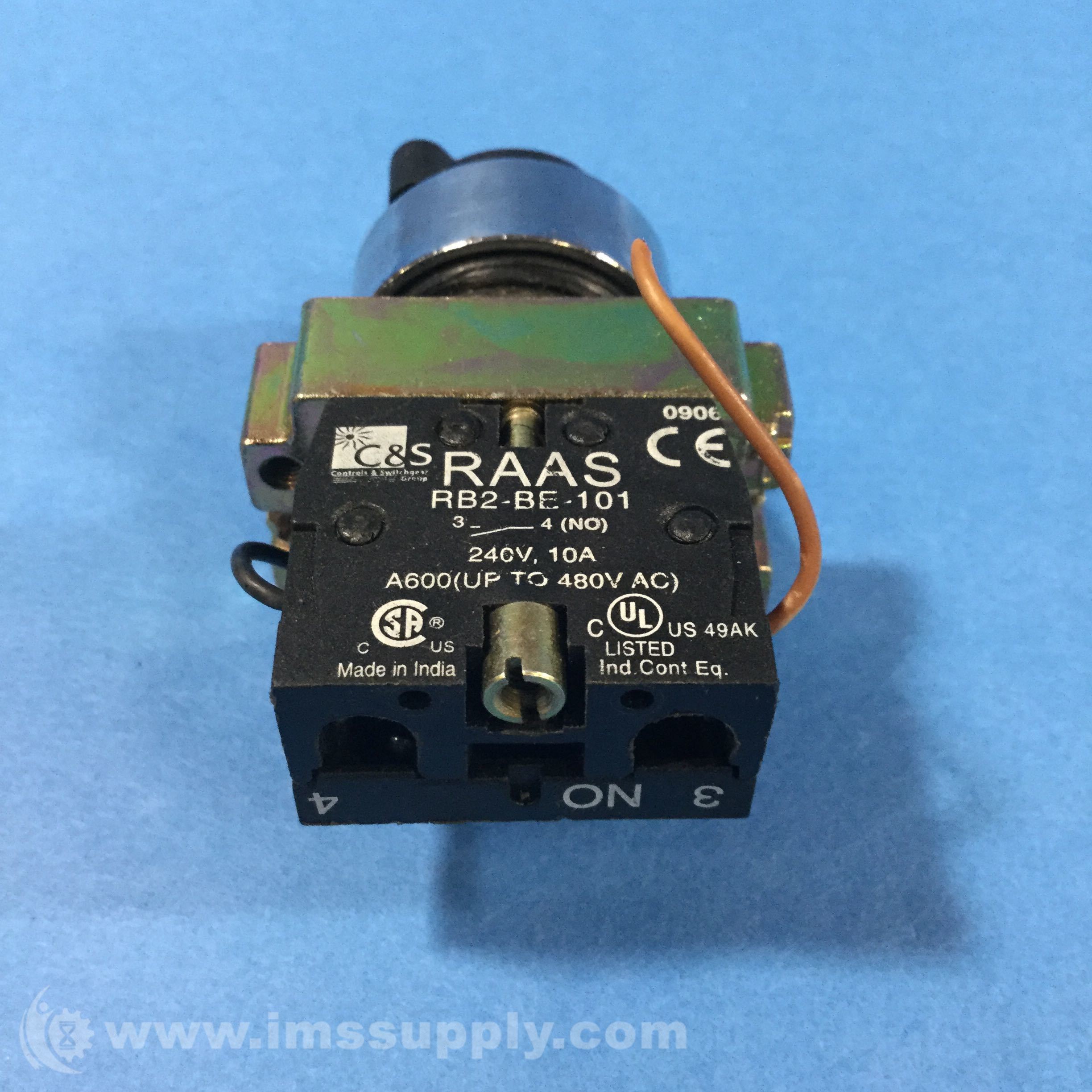 Shamrock RB2-BE-101 10AMP 240V Contact Block - IMS Supply