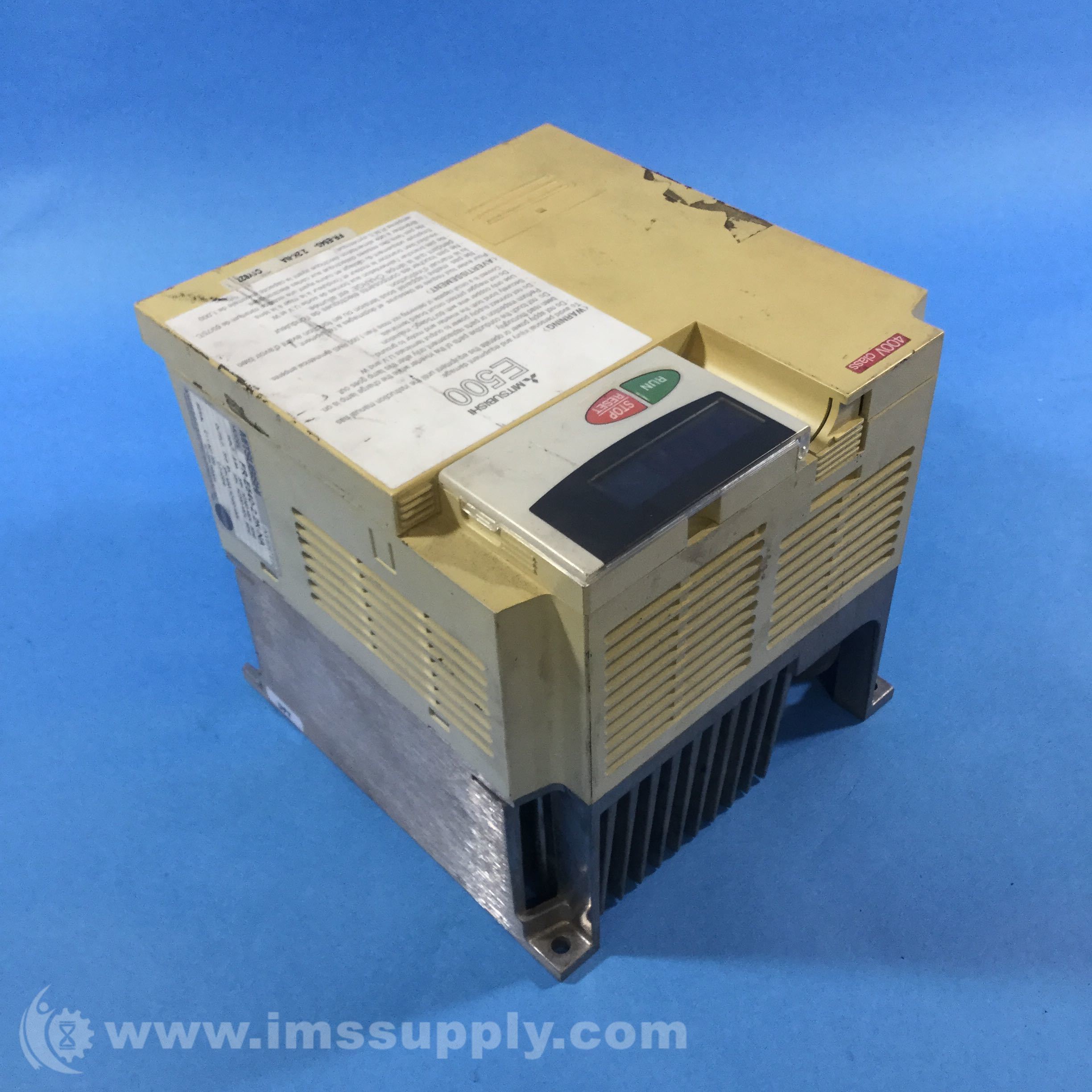 Mitsubishi FR-E540-2.2K-NA E500, 3HP 480V Mitsubishi VFD - IMS Supply