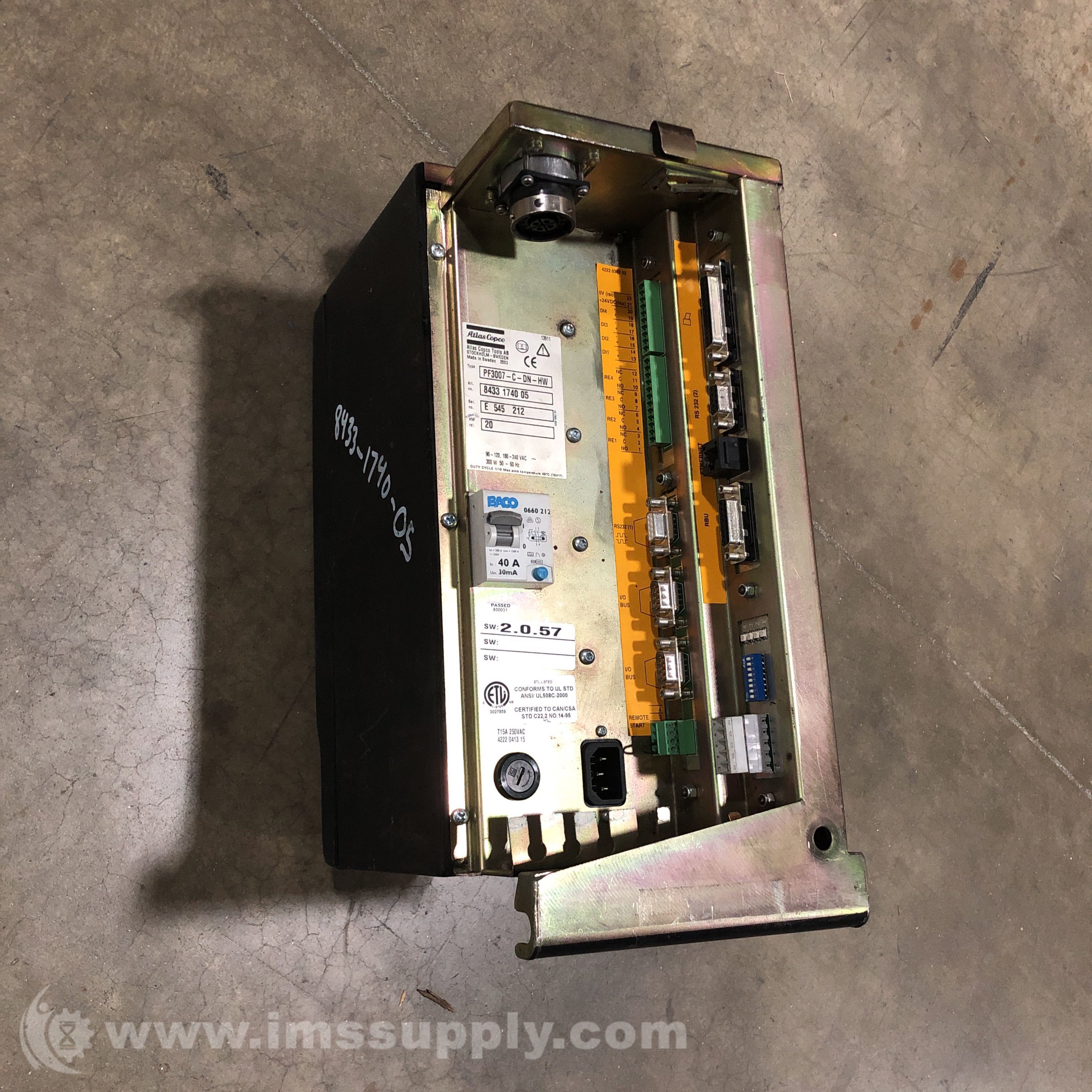 Atlas Copco PF3007-C-DN-HW Nutrunner Controller - IMS Supply