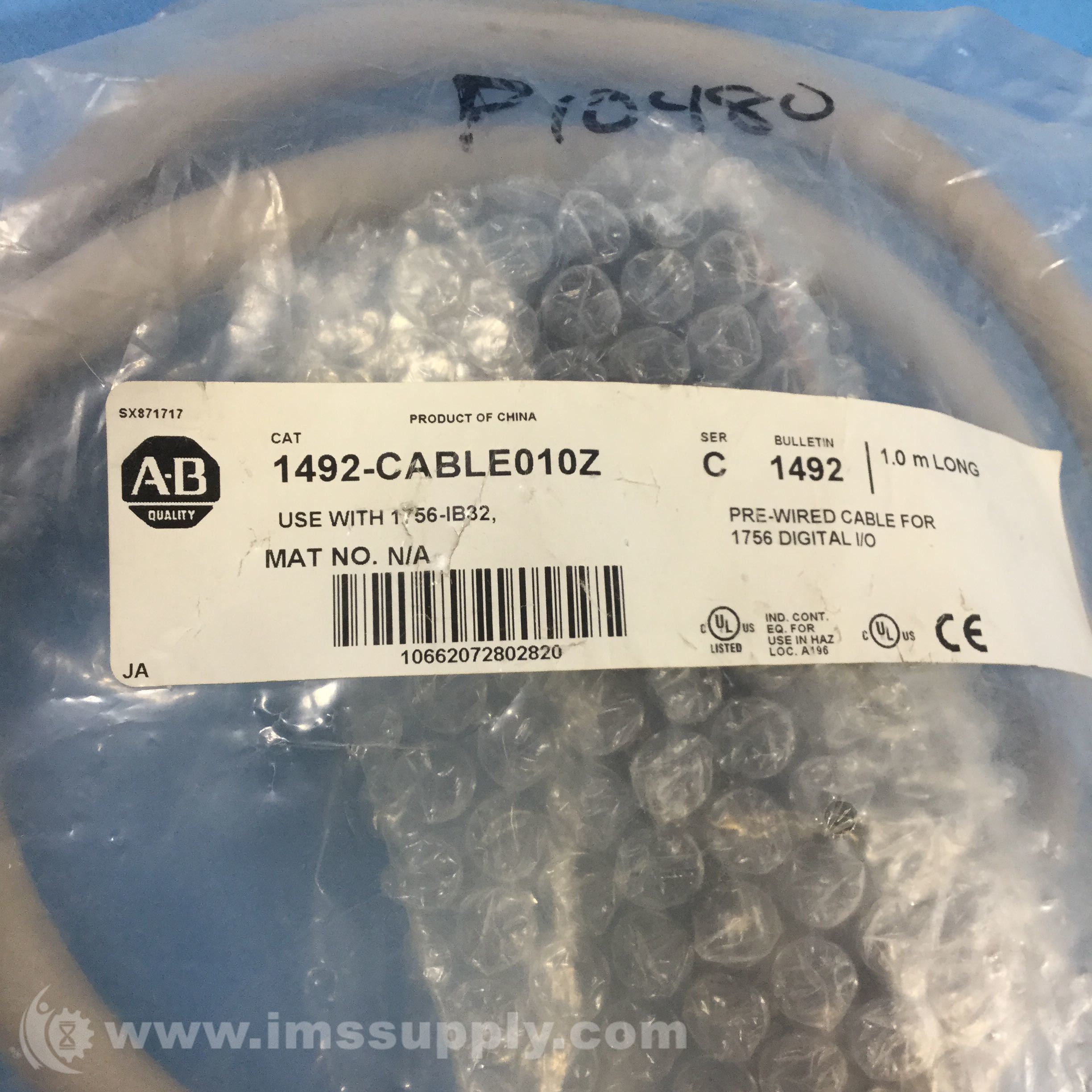 Allen Bradley 1492-CABLE010Z Pre-Wired Cable - IMS Supply