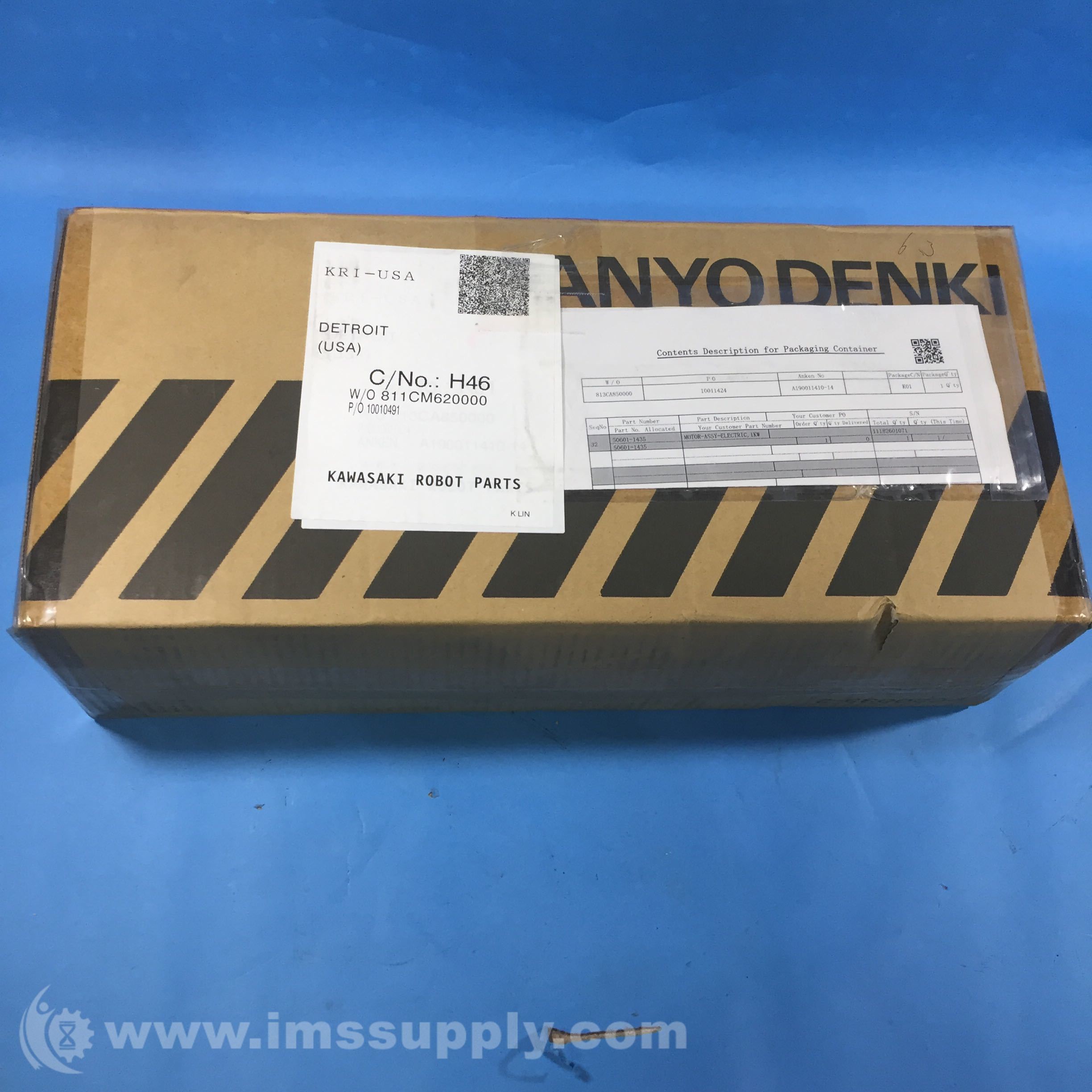 Kawasaki 50601-1435 Electric Motor Assembly, 1 kW - IMS Supply