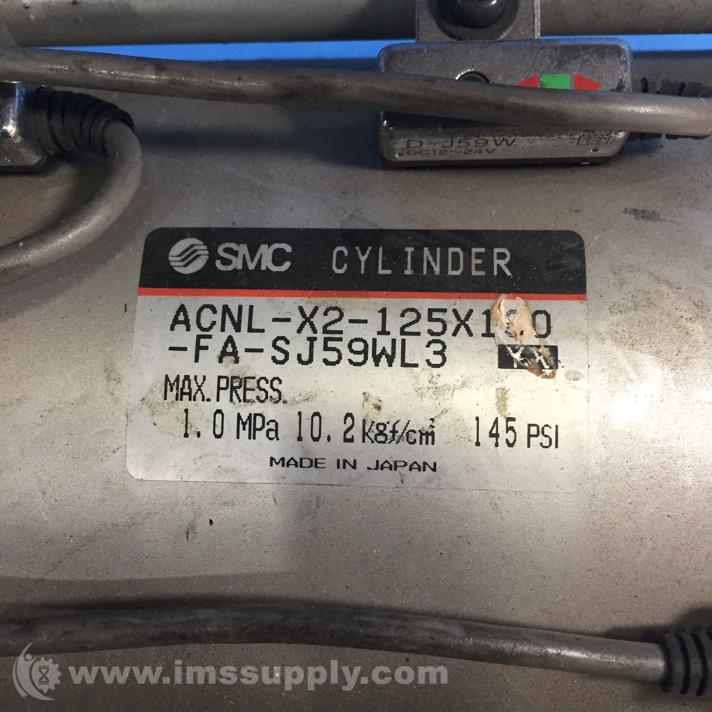 SMC ACNL-X2-125X100-FA-SJ59WL3 ACNL Tie-Rod Cylinder, 145PSI - IMS Supply