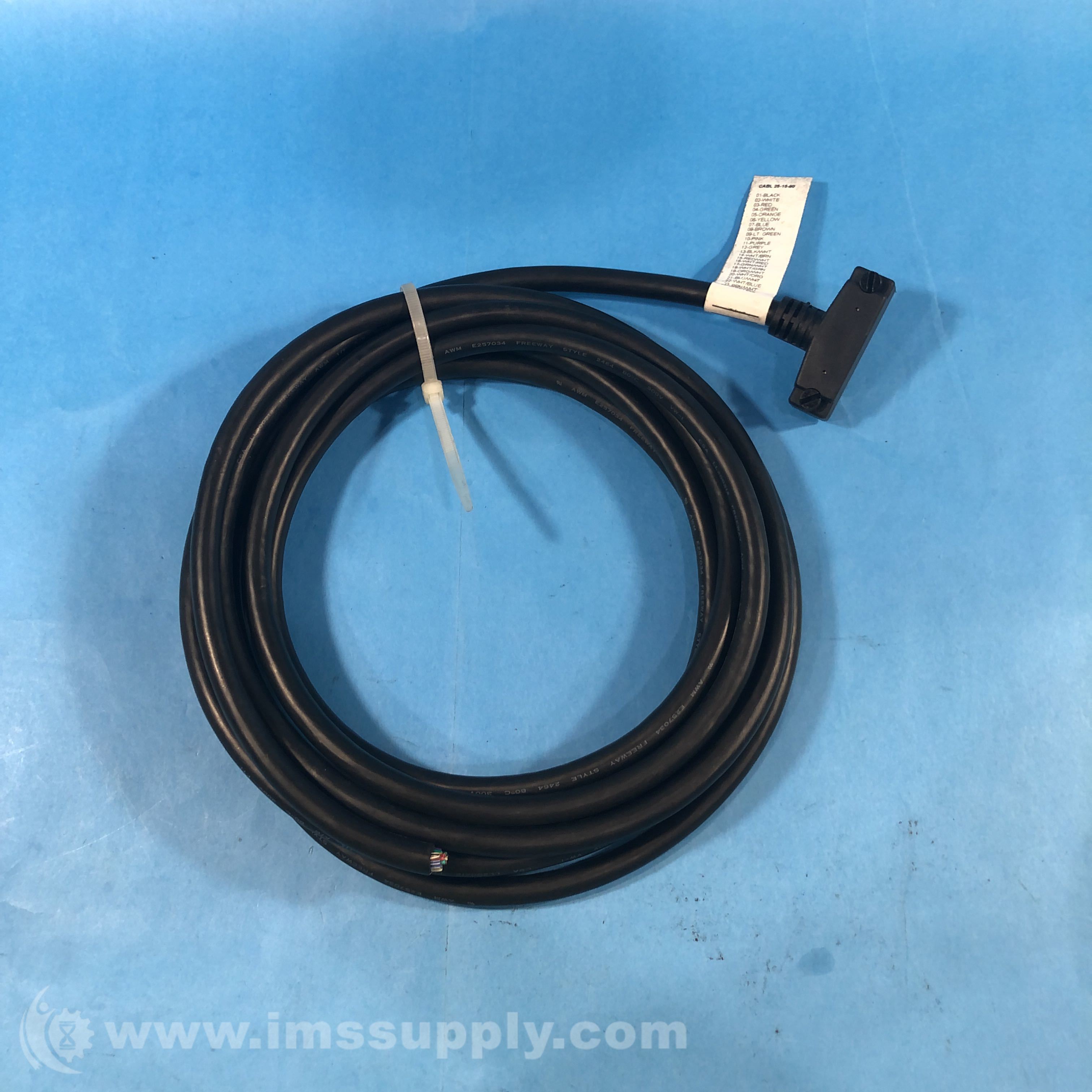 Numatics CABL 25-15-90 DB-25 25 Pin D Sub Connector Cable, 25 Pin - IMS ...