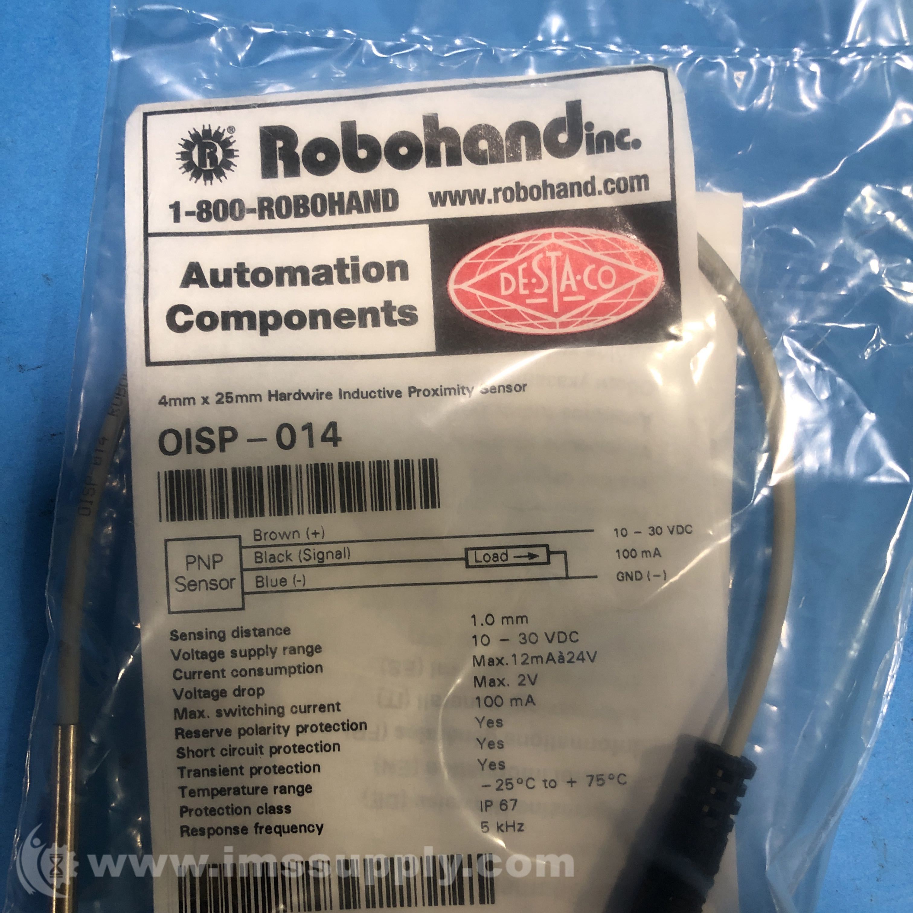 Destaco OISP-014 Hardware Inductive Proximity Sensor - IMS Supply