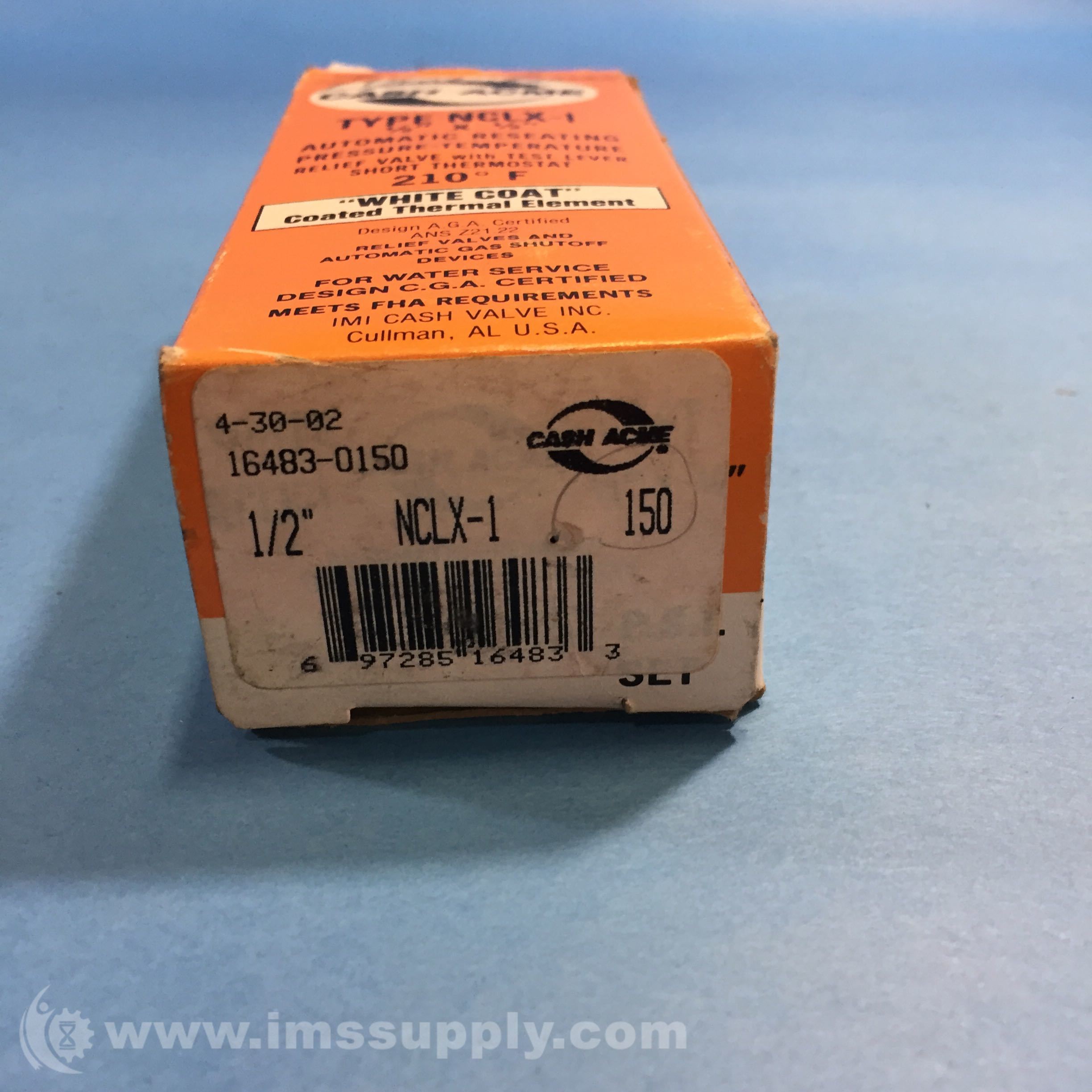 Cash Acme 16483-0150 NCLX-I 1/2 x 1/2 Relief Valve - IMS Supply