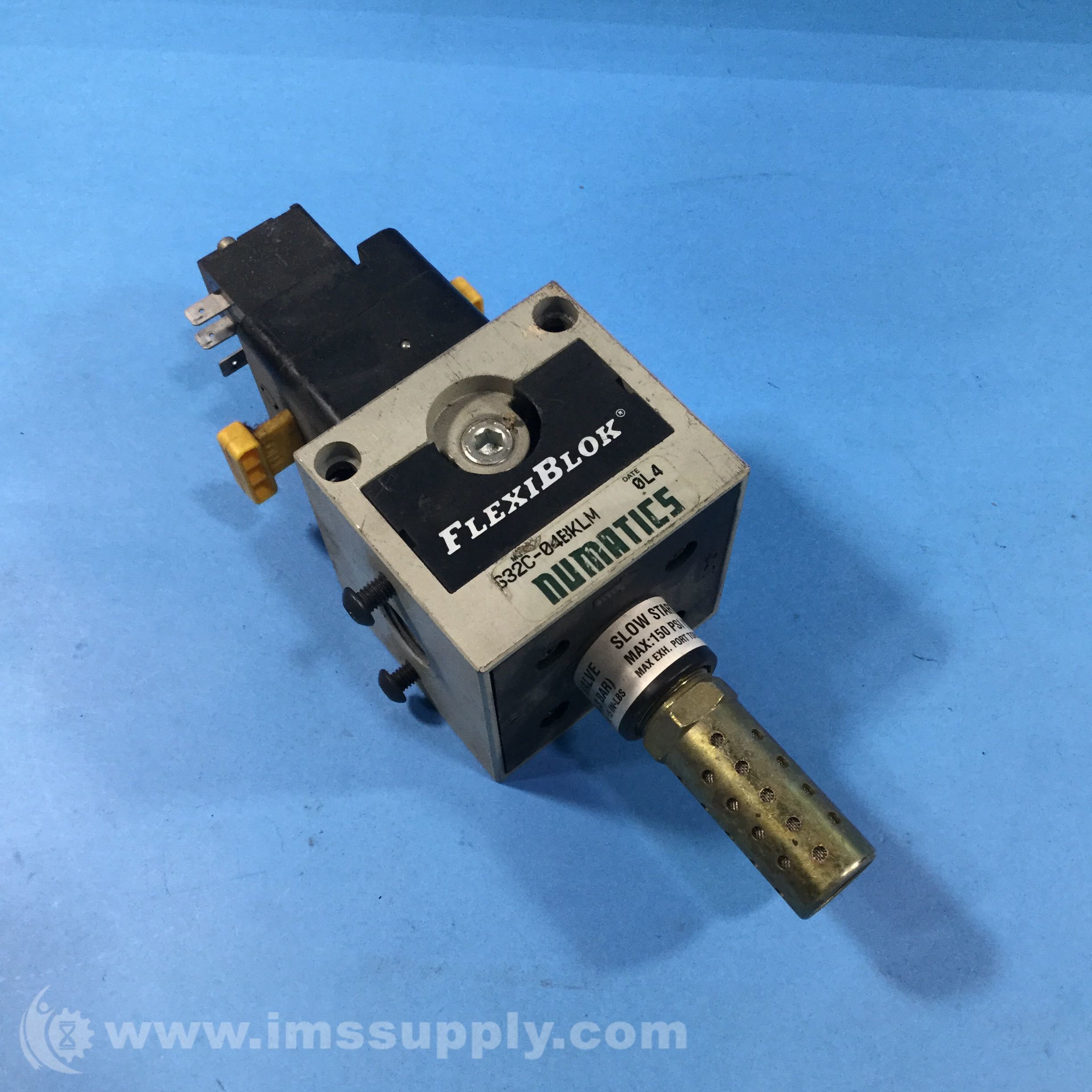 Numatics S32C-04BKLM Solenoid Slow Start Valve 150 PSI - IMS Supply