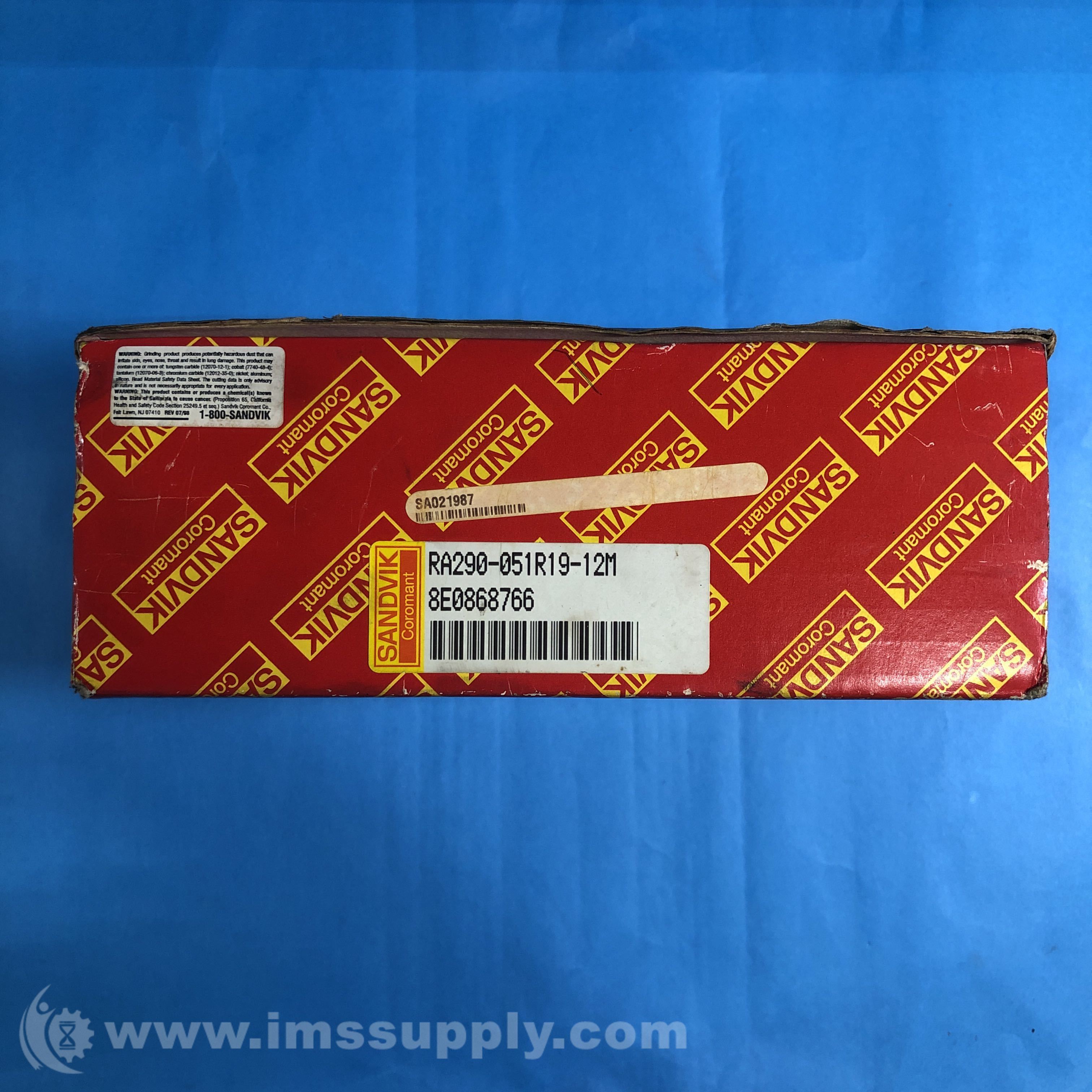 Sandvik RA290-051R19-12M CoroMill Square Shoulder Milling Cutter - IMS ...