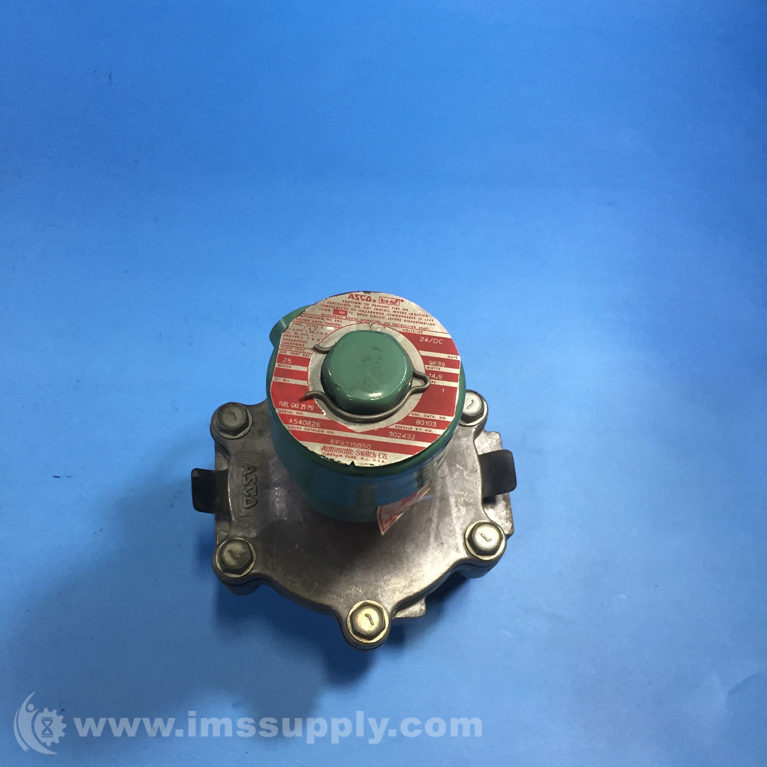Asco EF8215B50 2-Way Solenoid Valve - IMS Supply