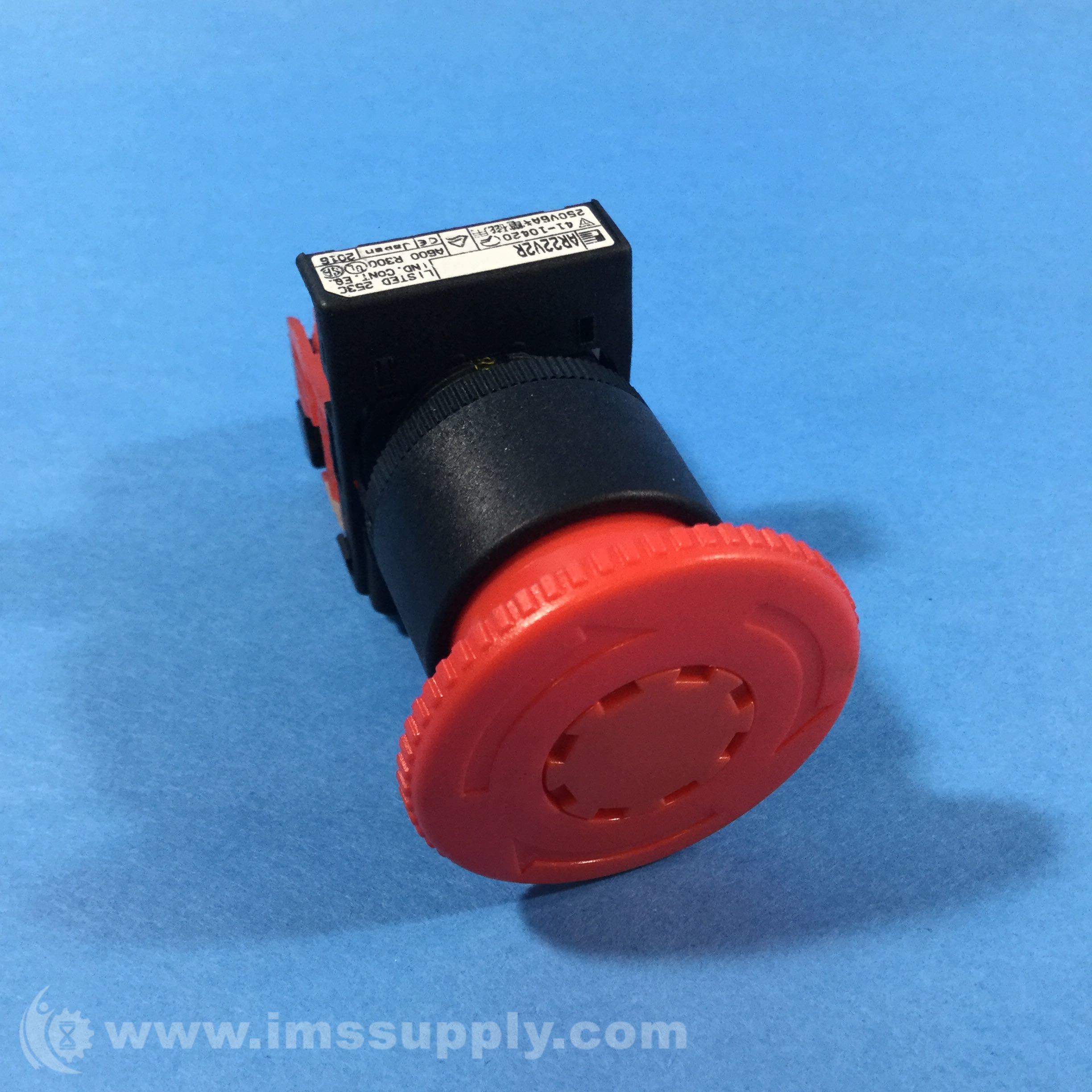 Fuji Electric AR22V2R-01R Switch Emergency Stop N.C. - IMS Supply