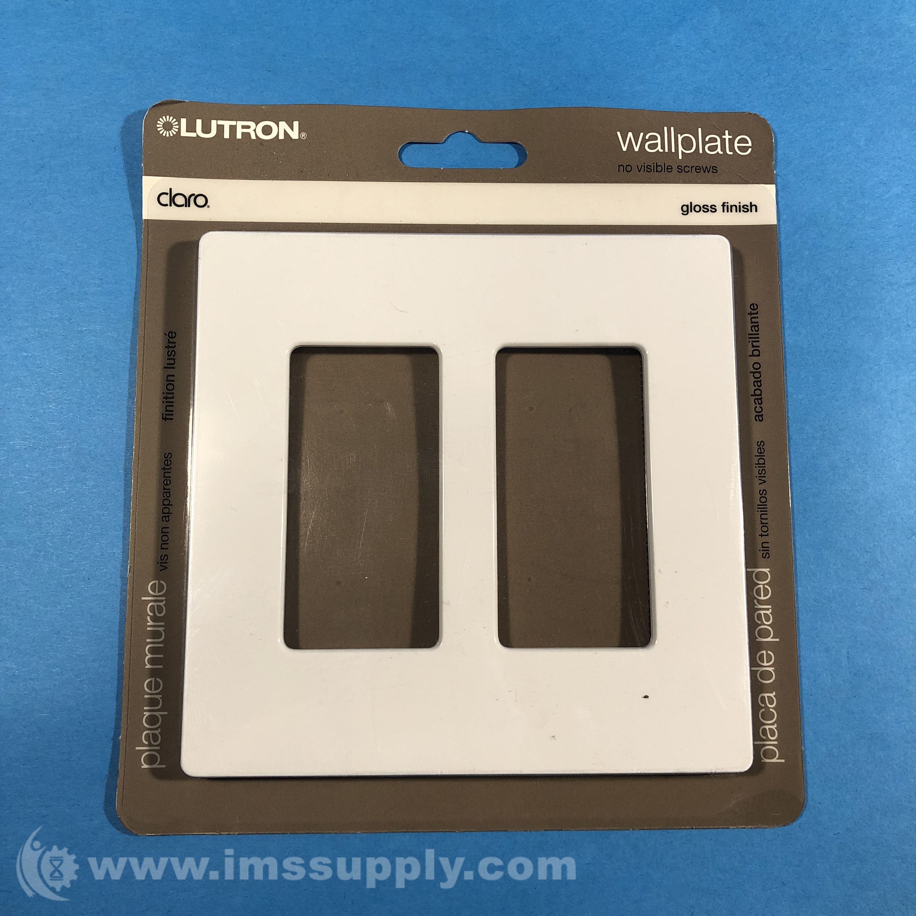 Lutron 401-1009 Double Wall Outlet Plate - IMS Supply