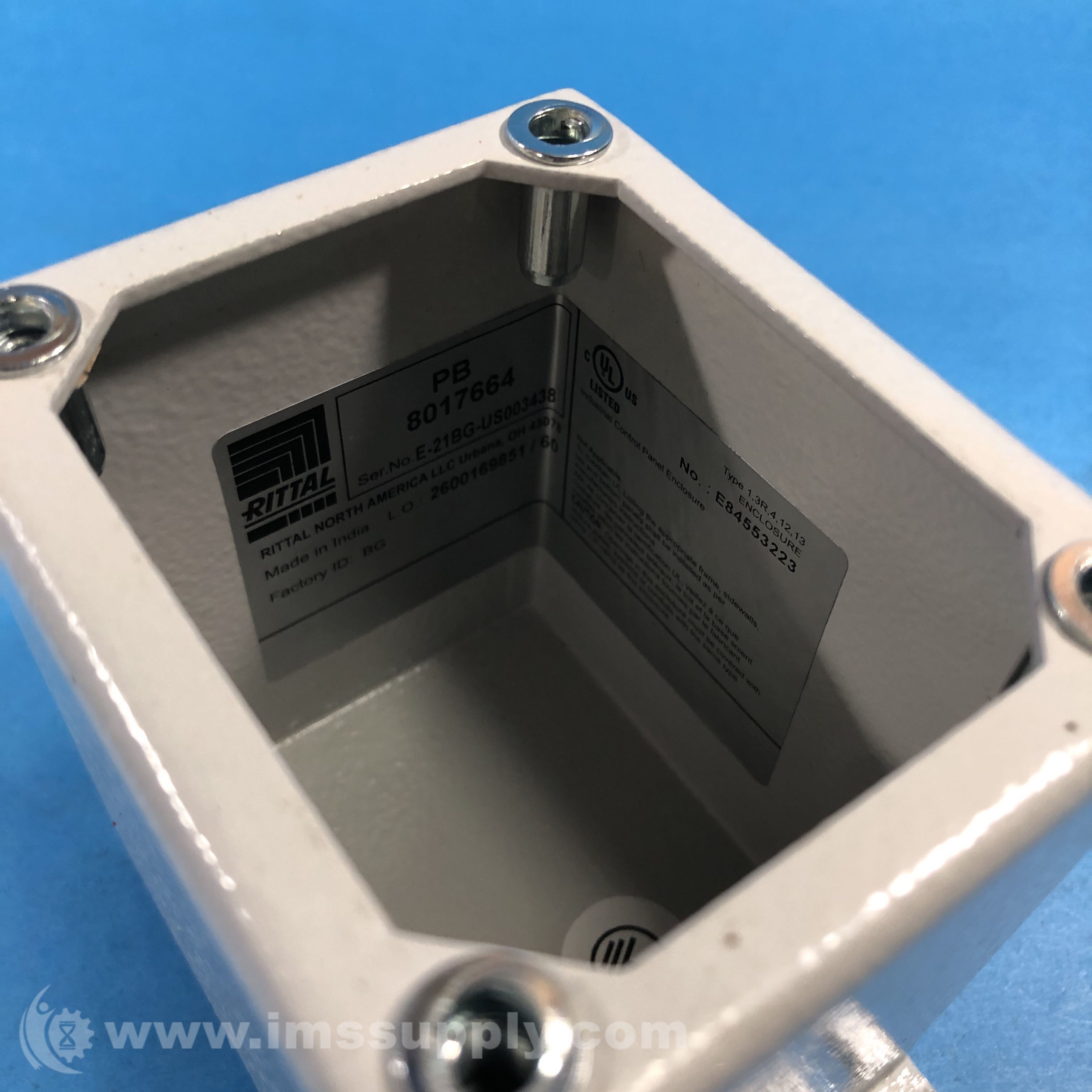 Rittal 8017664 Pushbutton Enclosure - IMS Supply