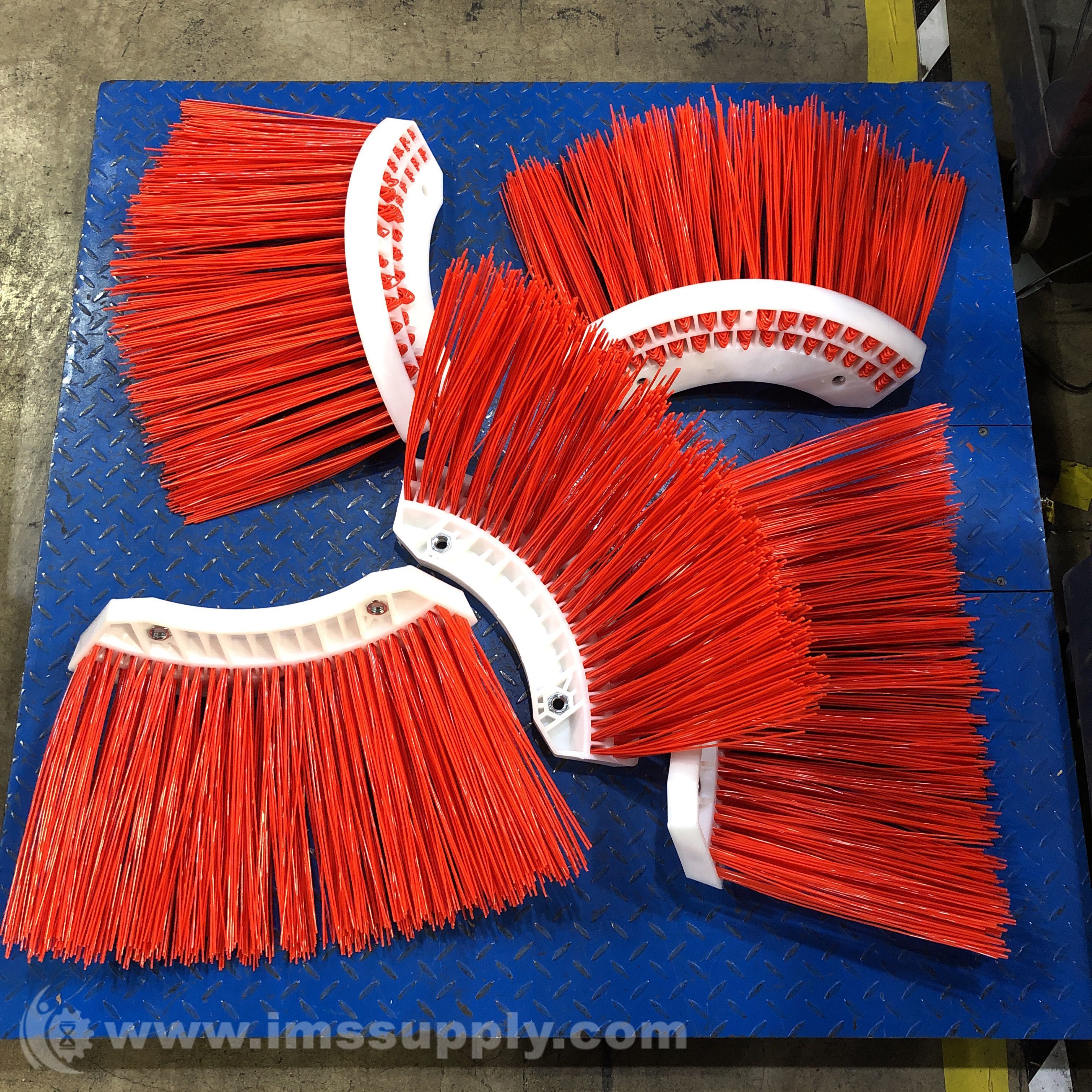 Elgin 1047327 5-Section Poly Gutter Broom Bear, Red, Box of 5 - IMS Supply