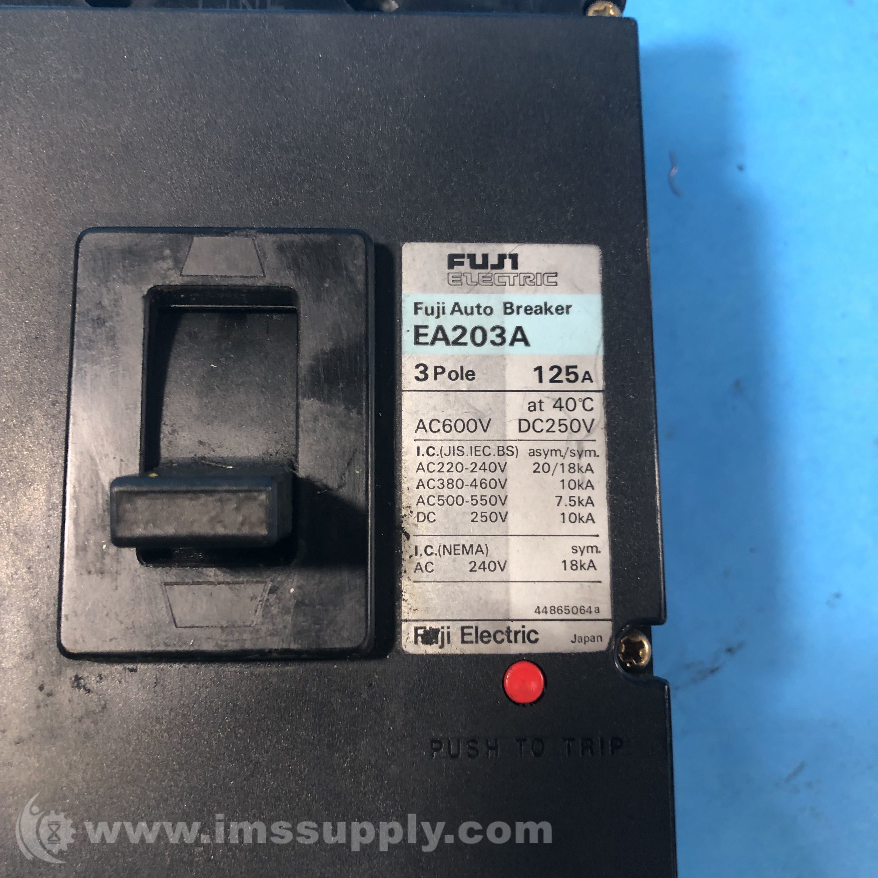 Fuji Electric EA203A Circuit Breaker 600 VAC - IMS Supply