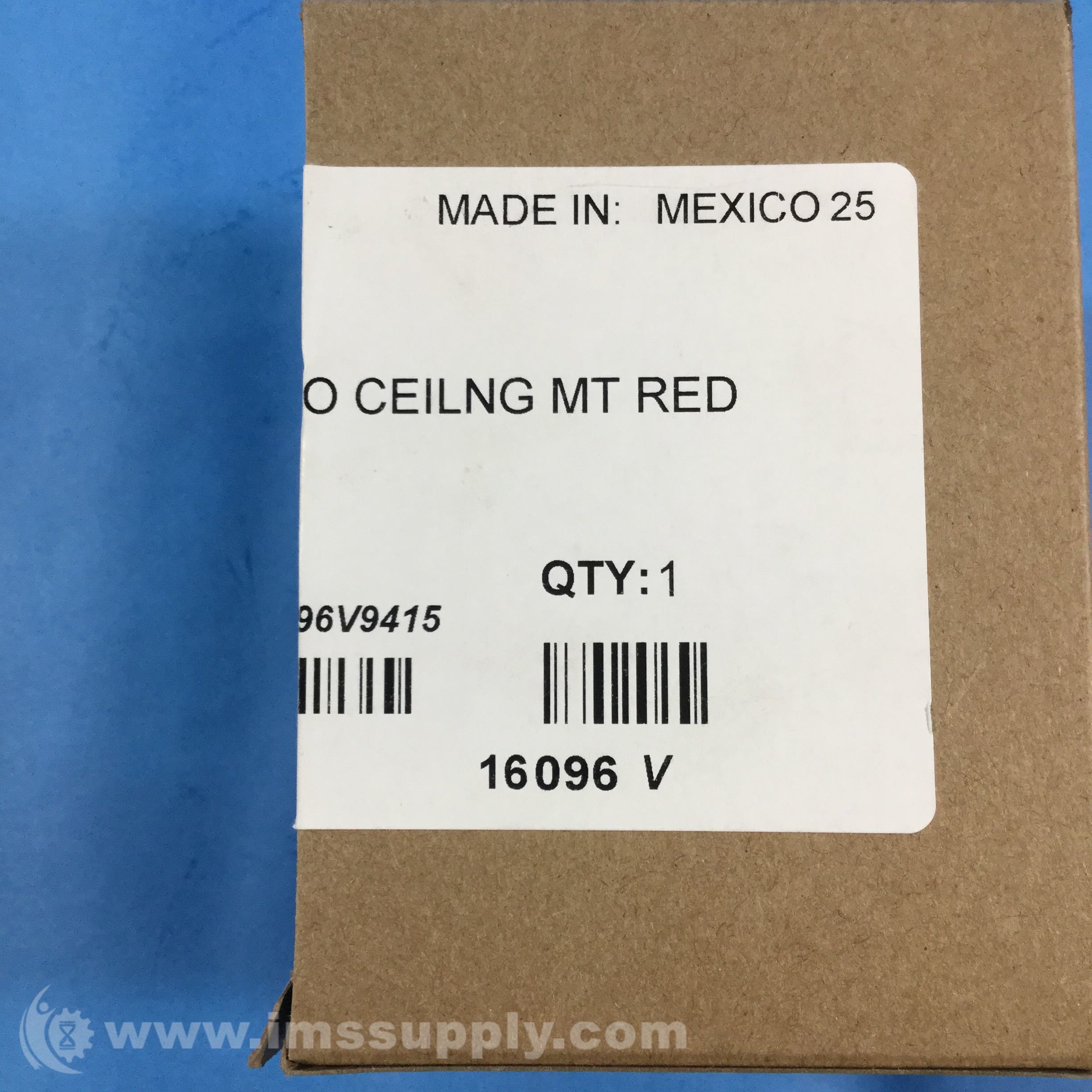 Simplex 4906-9202 MC TrueAlert V/O Ceiling MT Red - IMS Supply