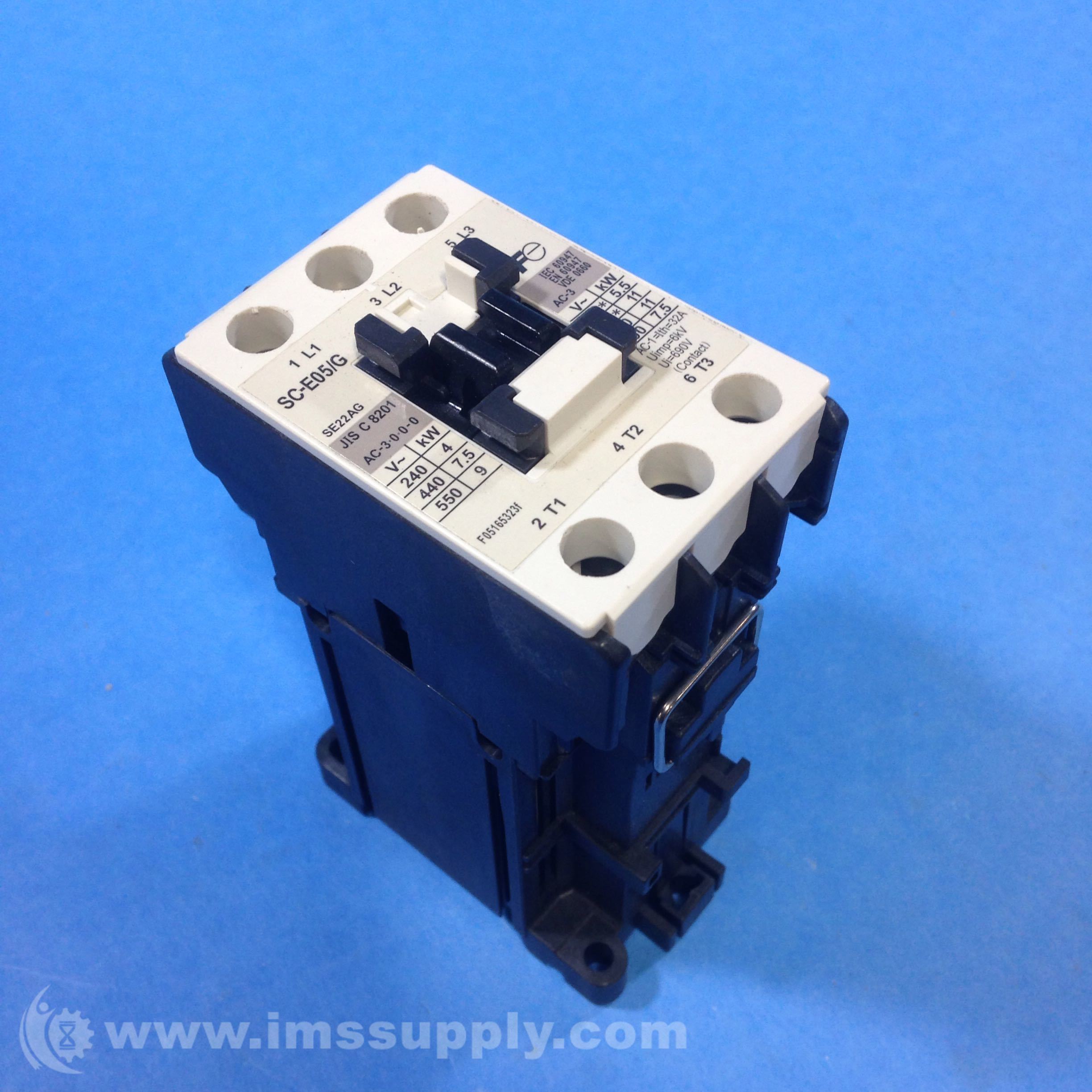 Fuji Electric SC-E05/G Contactor 32A 3 Pole Non-Reversing - IMS Supply