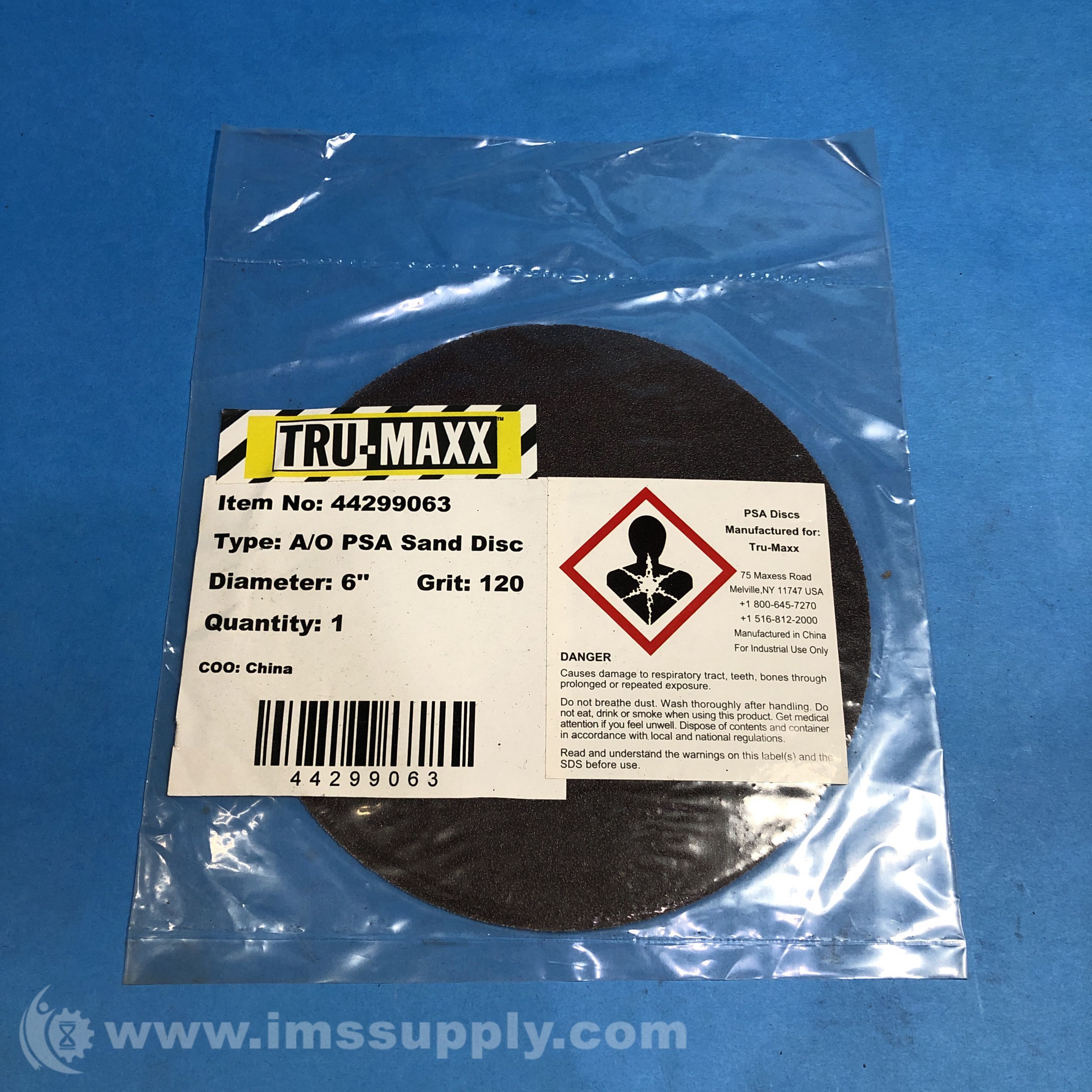 Tru-Maxx 44299063 A/O PSA Sand Disc, 120 Grit - IMS Supply