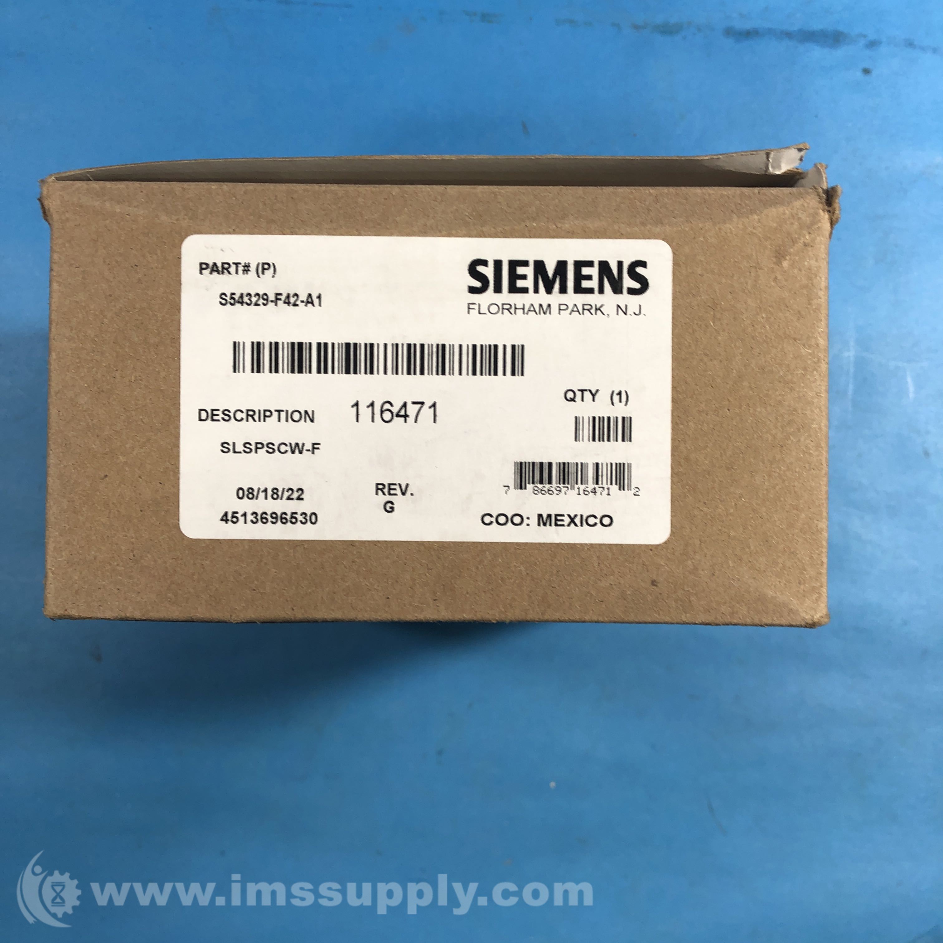 Siemens S54329-F42-A1 Fire Alarm - IMS Supply