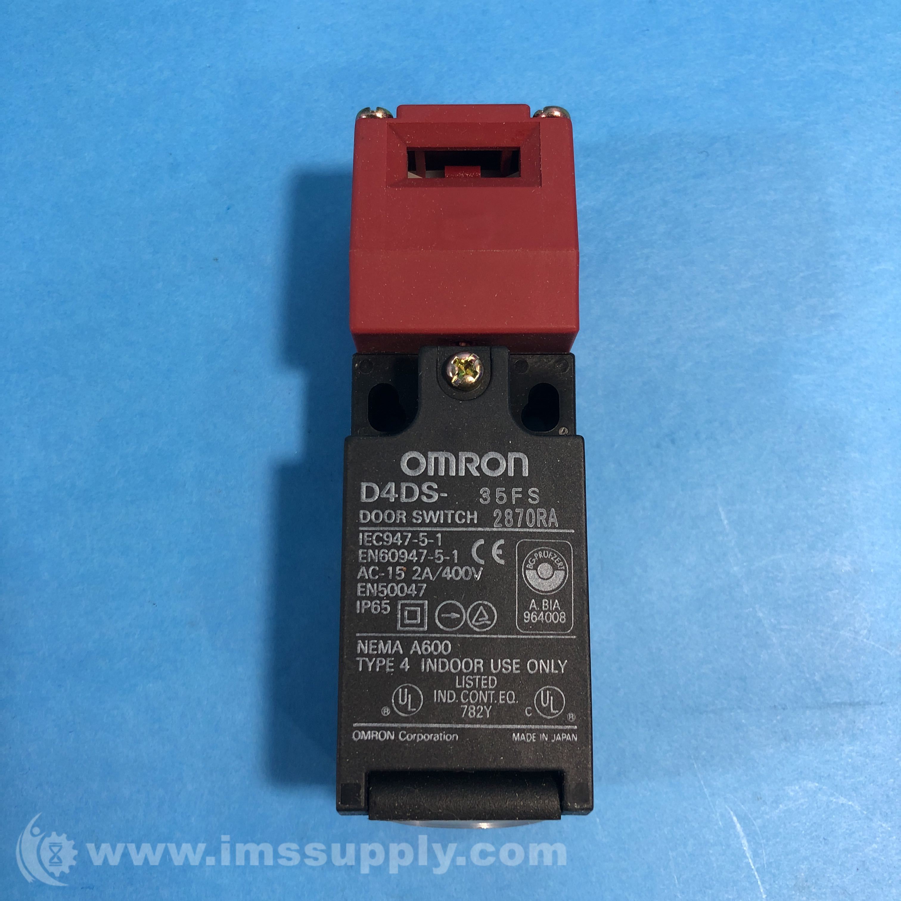 Omron D4DS-35FS 2AMP 400V Safety Door Switch - IMS Supply