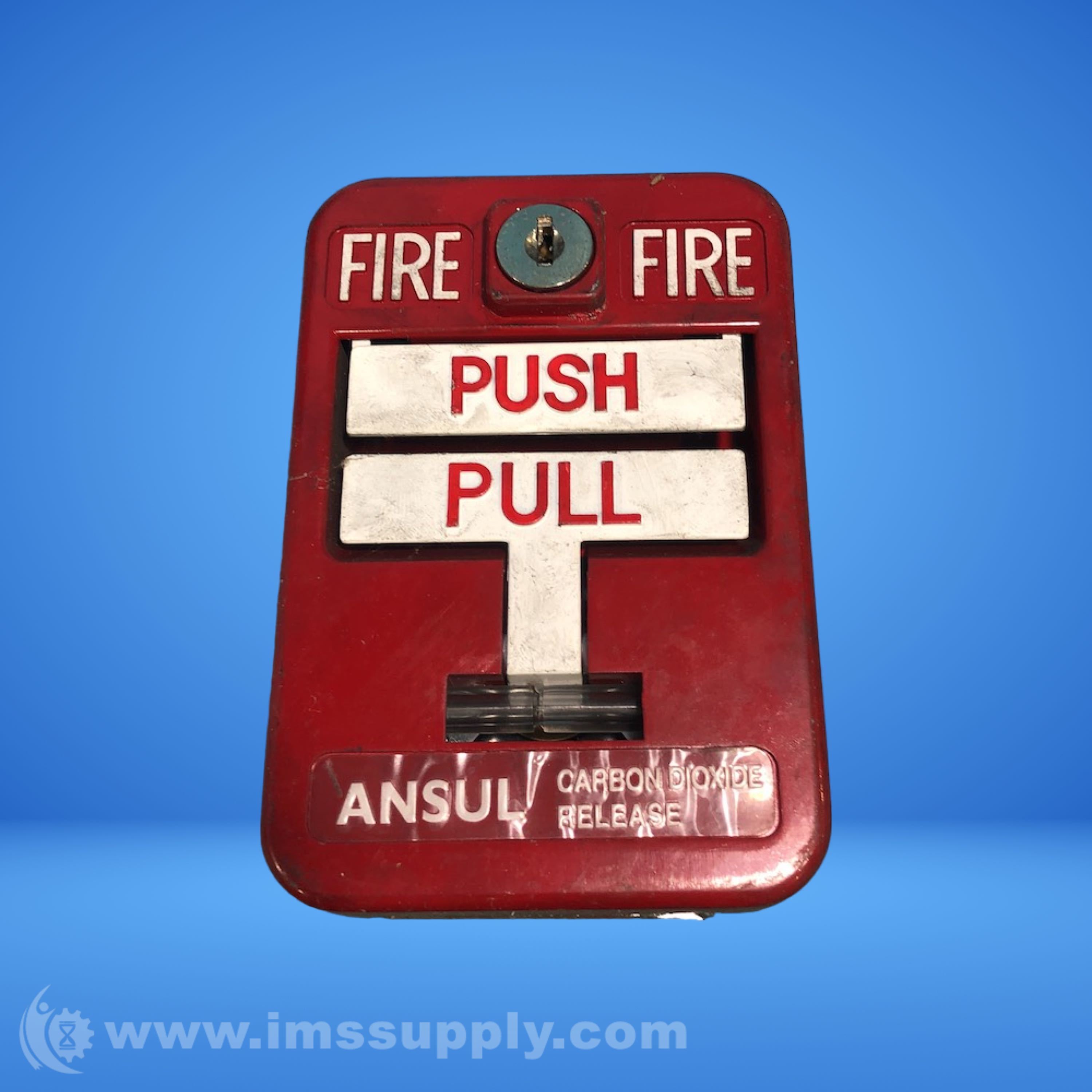 Ansul 428655 Red Push Pull Station Fire Alarm - IMS Supply