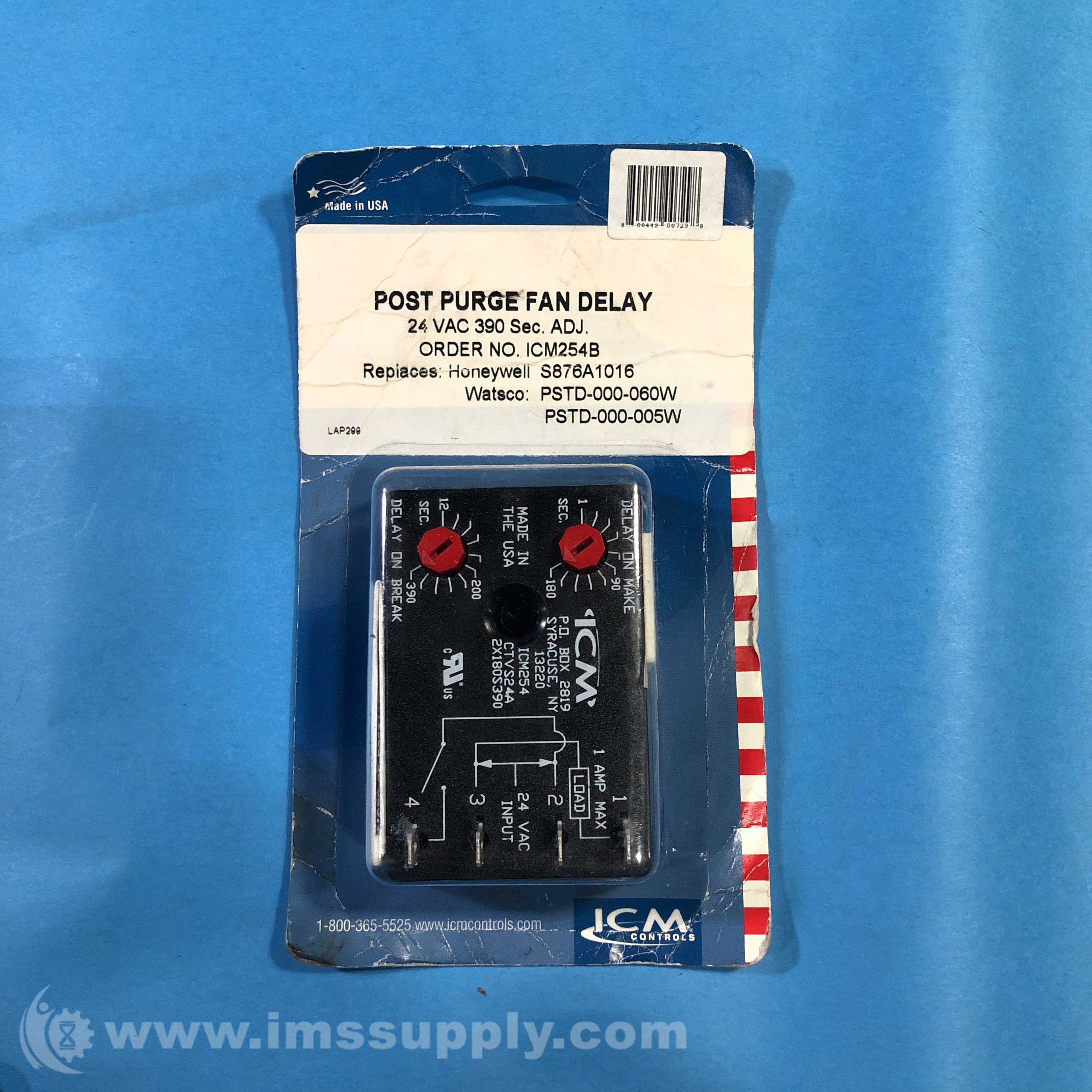 Icm ICM254 Dual Function Fan Delay Timer - IMS Supply