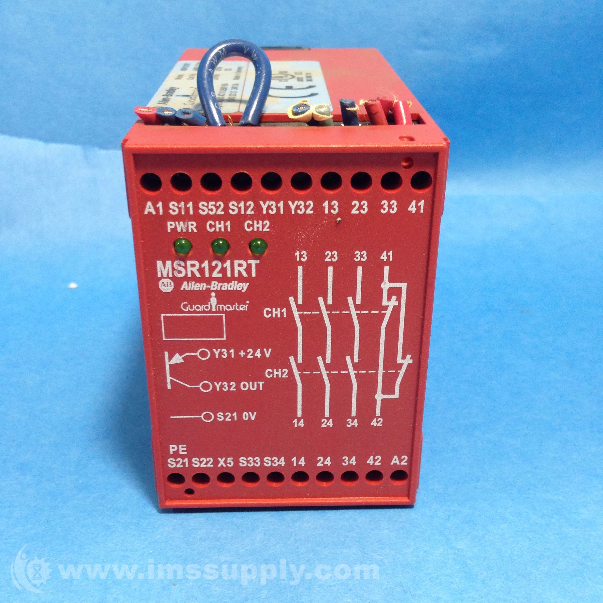 Allen Bradley MSR121RT Guard-Master Single Function Safety Relay - IMS Supply