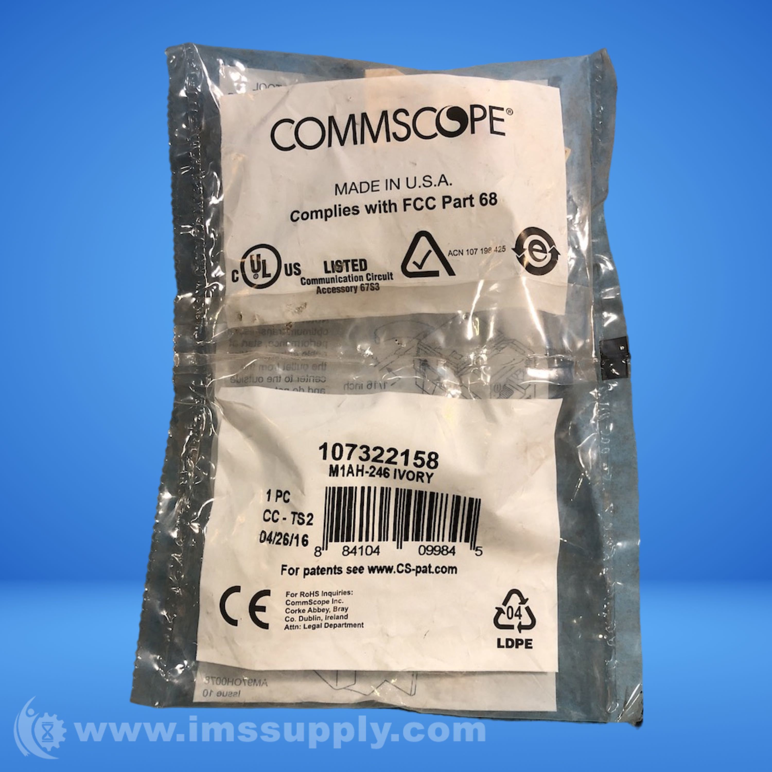 Comm Scope M1AH-246 Systimax Information Outlet - IMS Supply