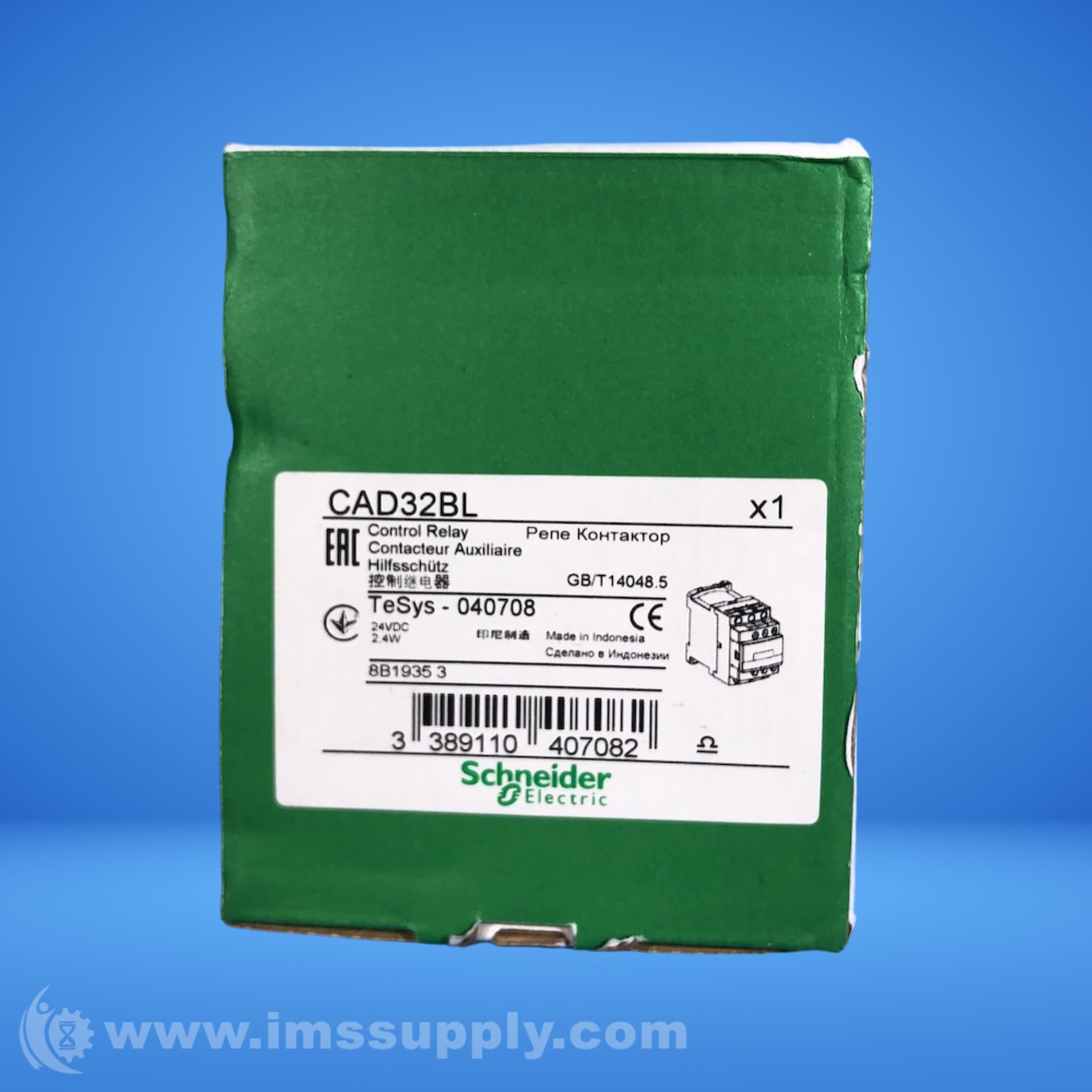 Schneider Electric CAD32BL Control Relay, TeSys Deca, 3NO+2NC - IMS Supply