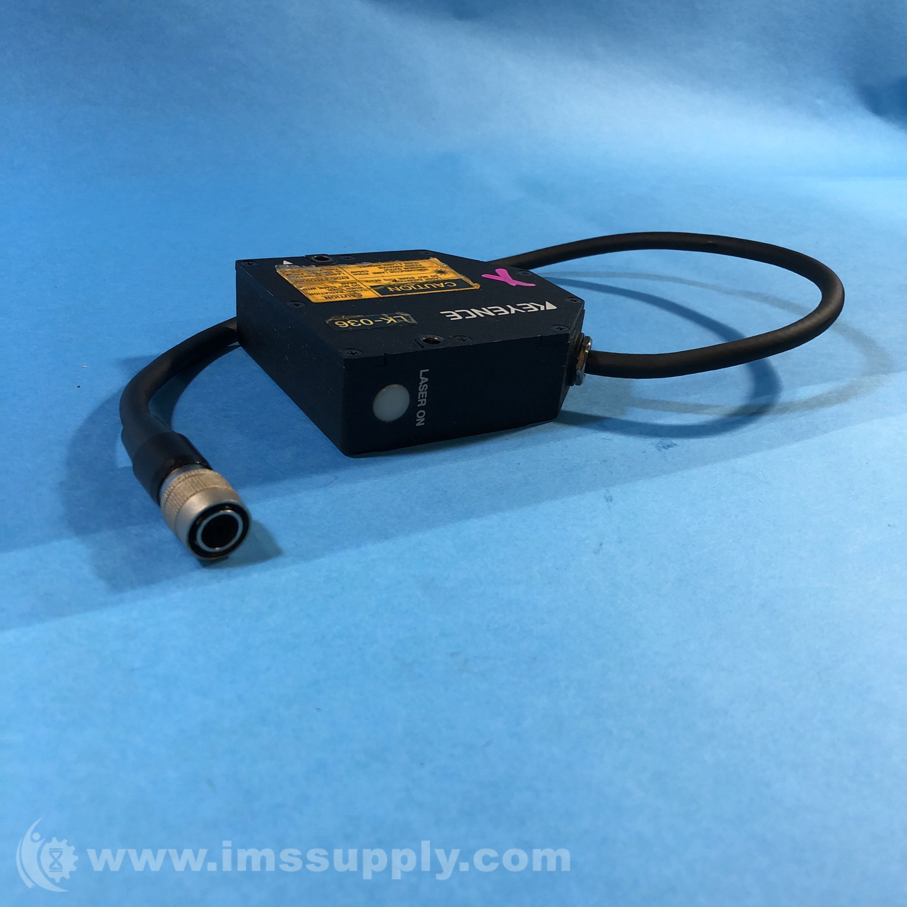 Keyence LK-036 Laser Displacement Sensor Head 670nm - IMS Supply