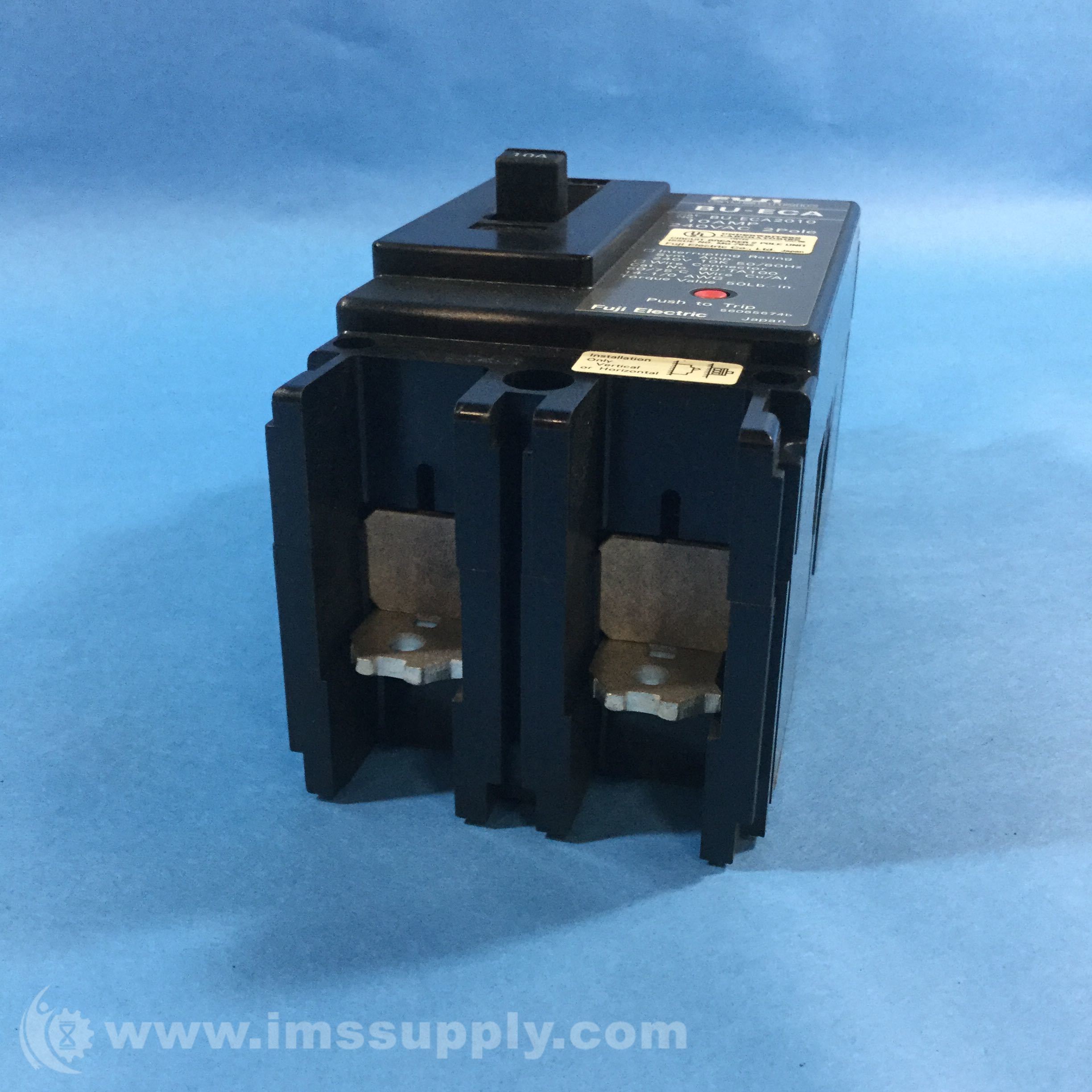 Fuji Electric BU-ECA2010 240VAC, 10 AMP, 2 Pole Circuit Breaker - IMS ...
