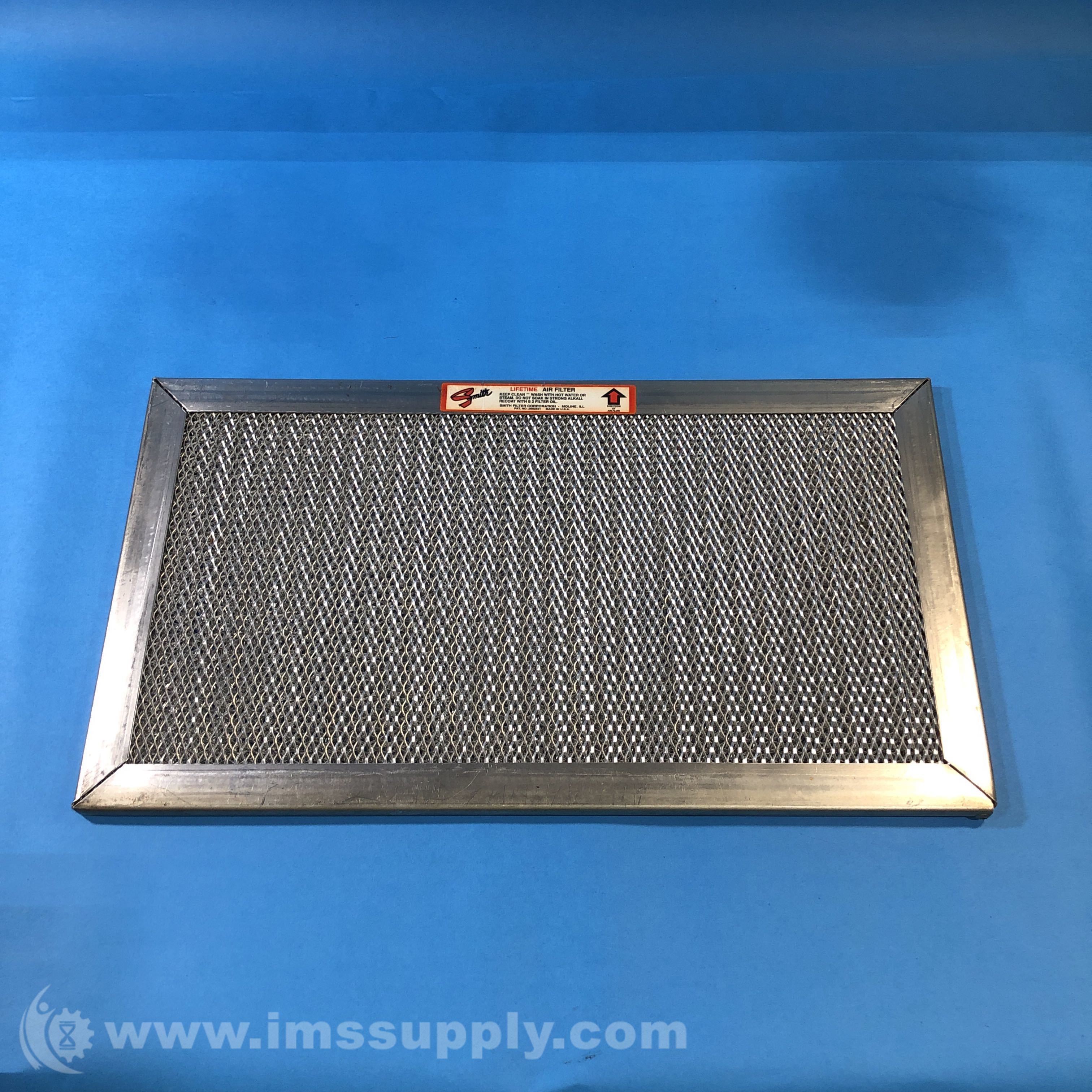 Smith Filter Corporation Lifetime Air Filter, 16'' LG - IMS Supply