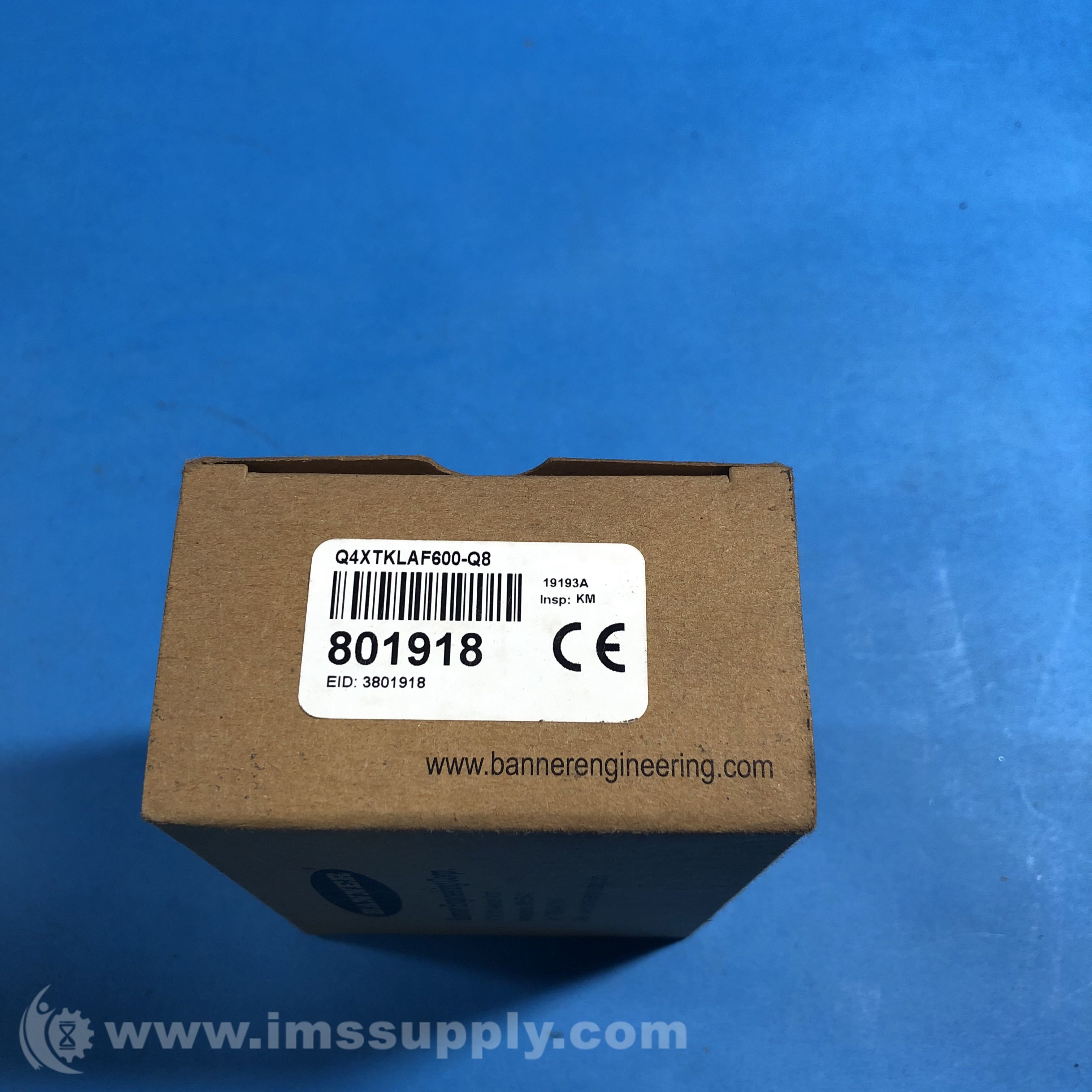 Banner Engineering Corp. Q4XTKLAF600-Q8 Optical Sensor - IMS Supply