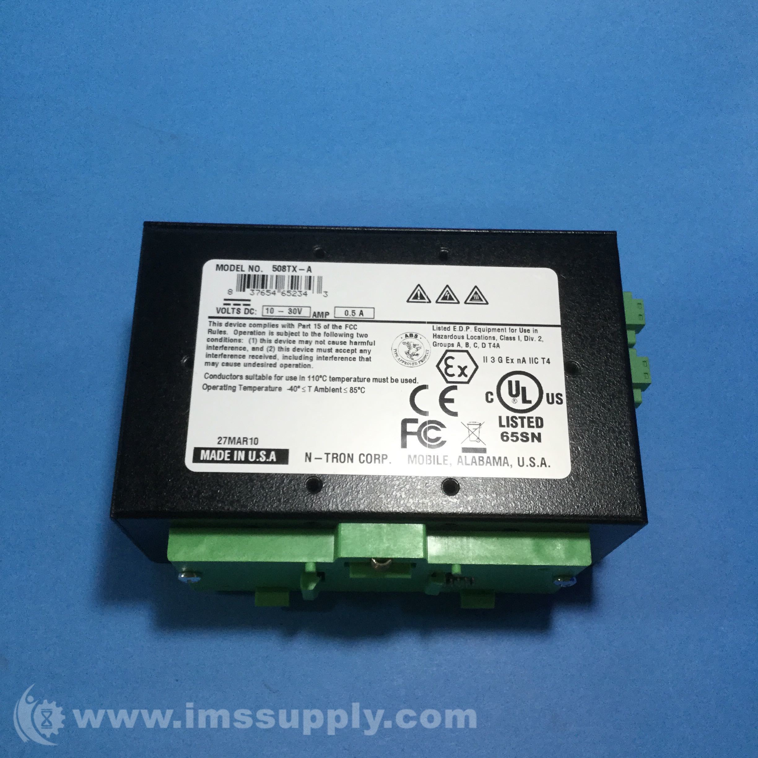 N-Tron 508TX-A Ethernet Switch - IMS Supply