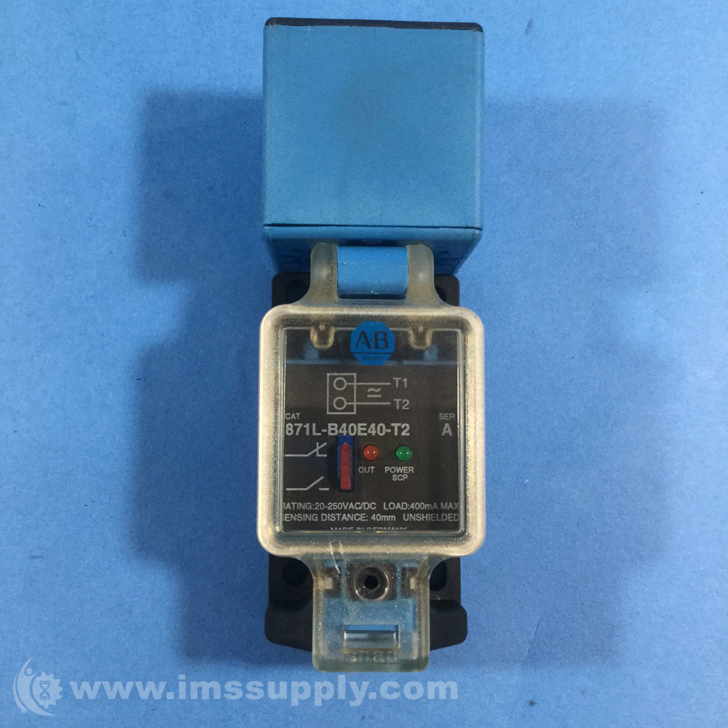 Allen Bradley 871L-B40E40-T2 Proximity Sensor - IMS Supply