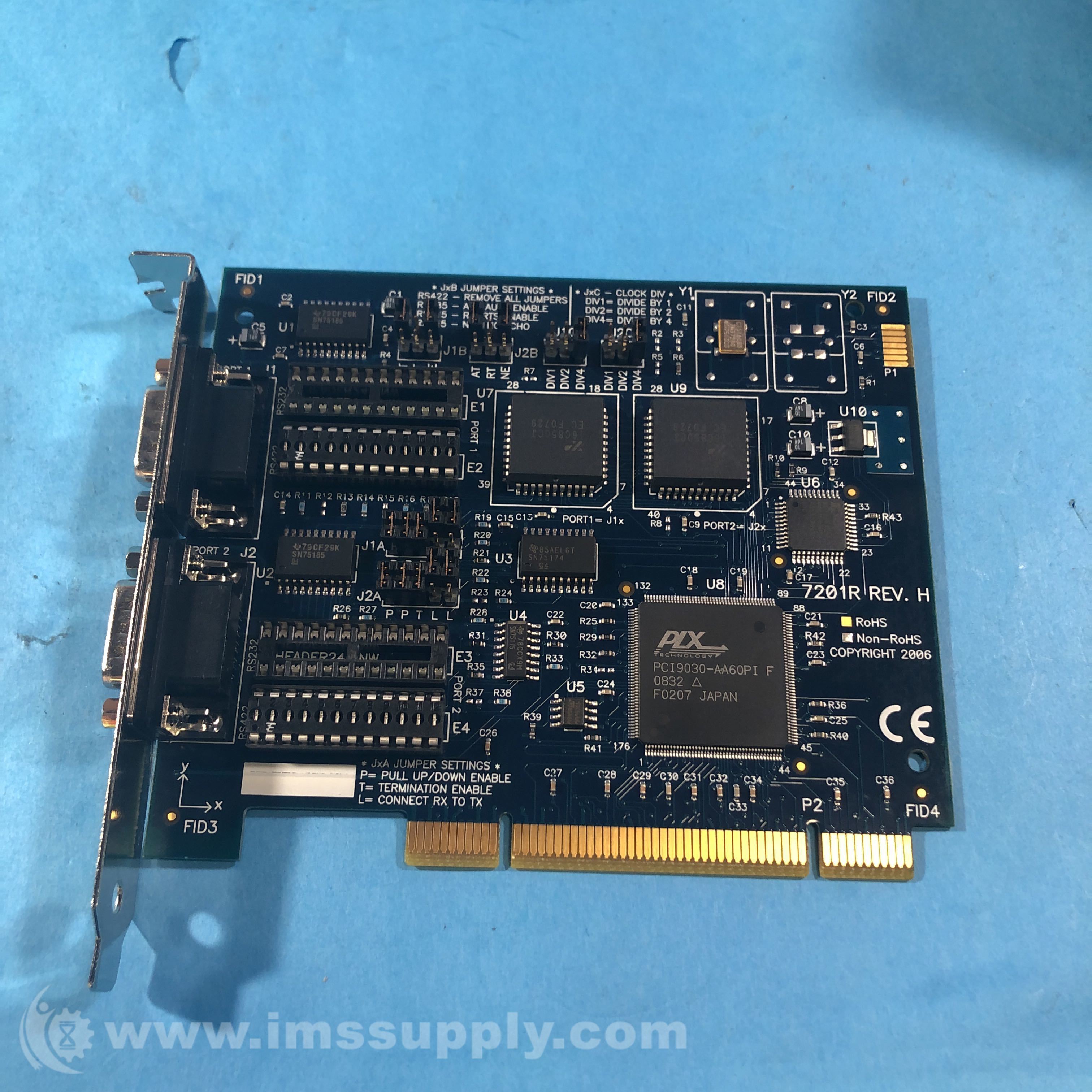 Sealevel 7201R Revision H Controller Board Interface Card - IMS Supply