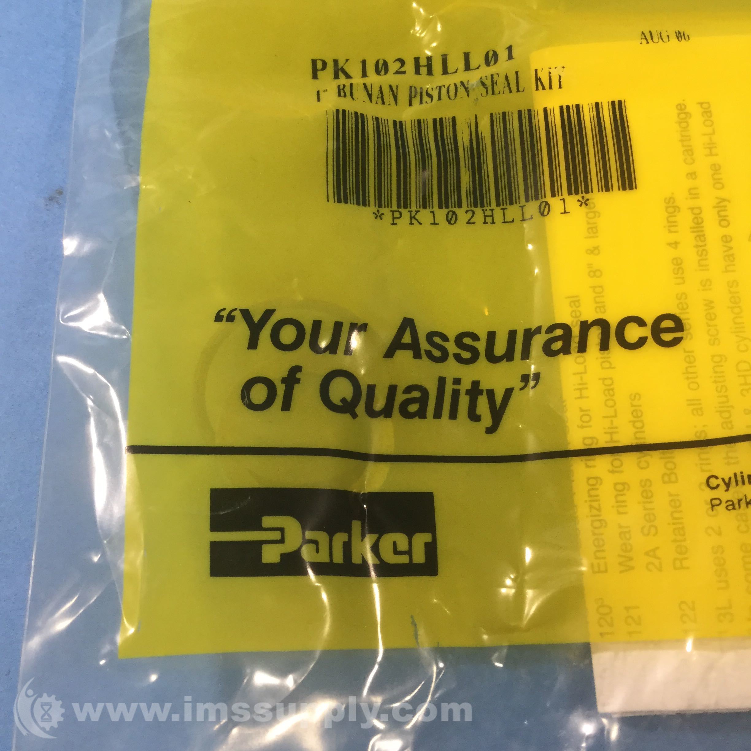 Parker PK102HLL01 Piston Seal Kit - IMS Supply