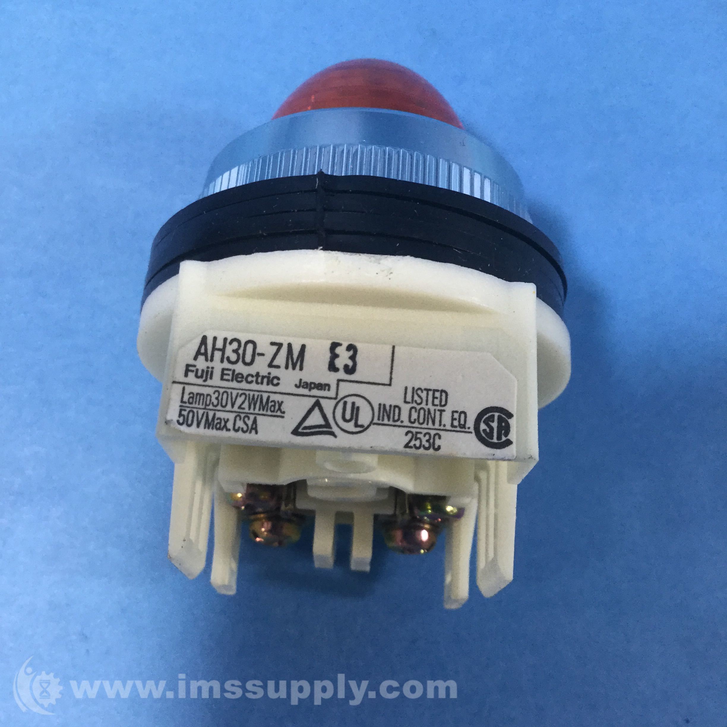 Fuji Electric AH30-ZM Pilot Light, Red Domed Lens - IMS Supply